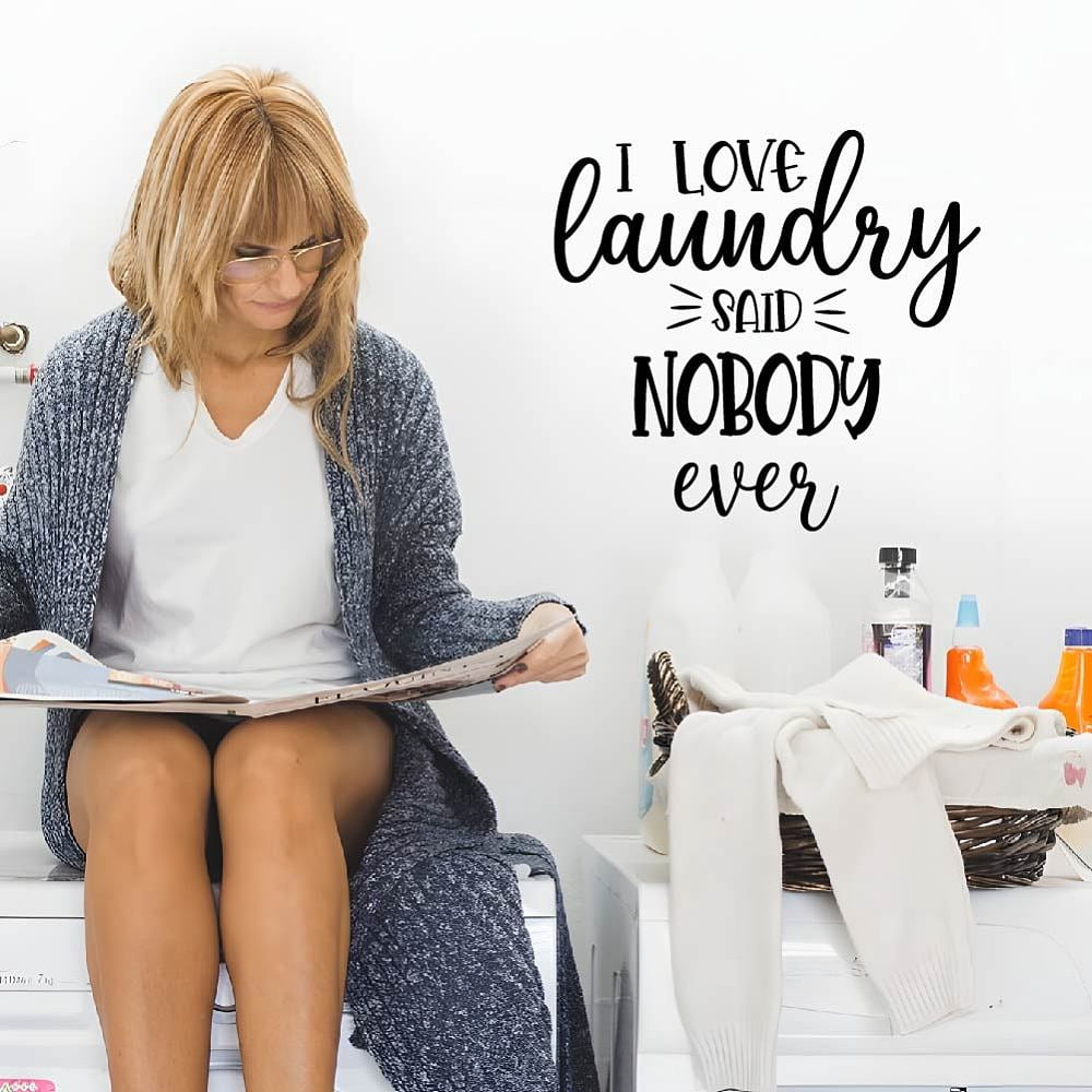 Laundries Wall Stickers Laundry Room Wall Decal Wash Stickers for Walls ...