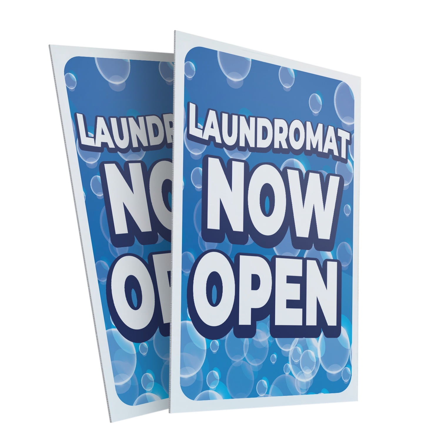 Laundromat (2-PACK) 24" x 36" Plastic Signs | Sign Insert 4mm ...