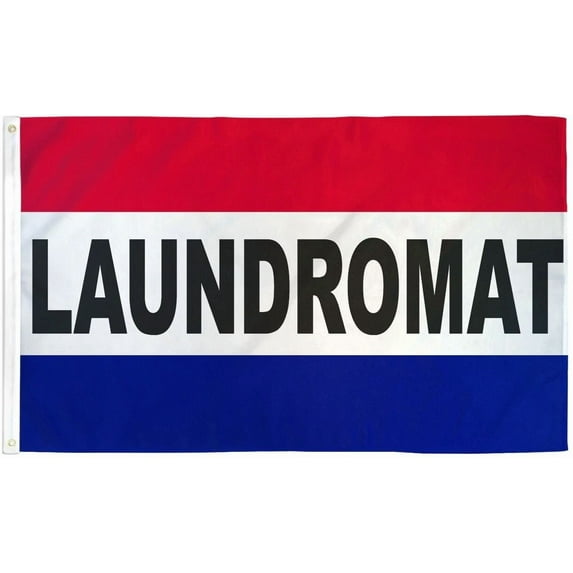 Laundromat 3X5Ft Poly Flag Wash & Dry Coin Laundry Laundromat Store ...