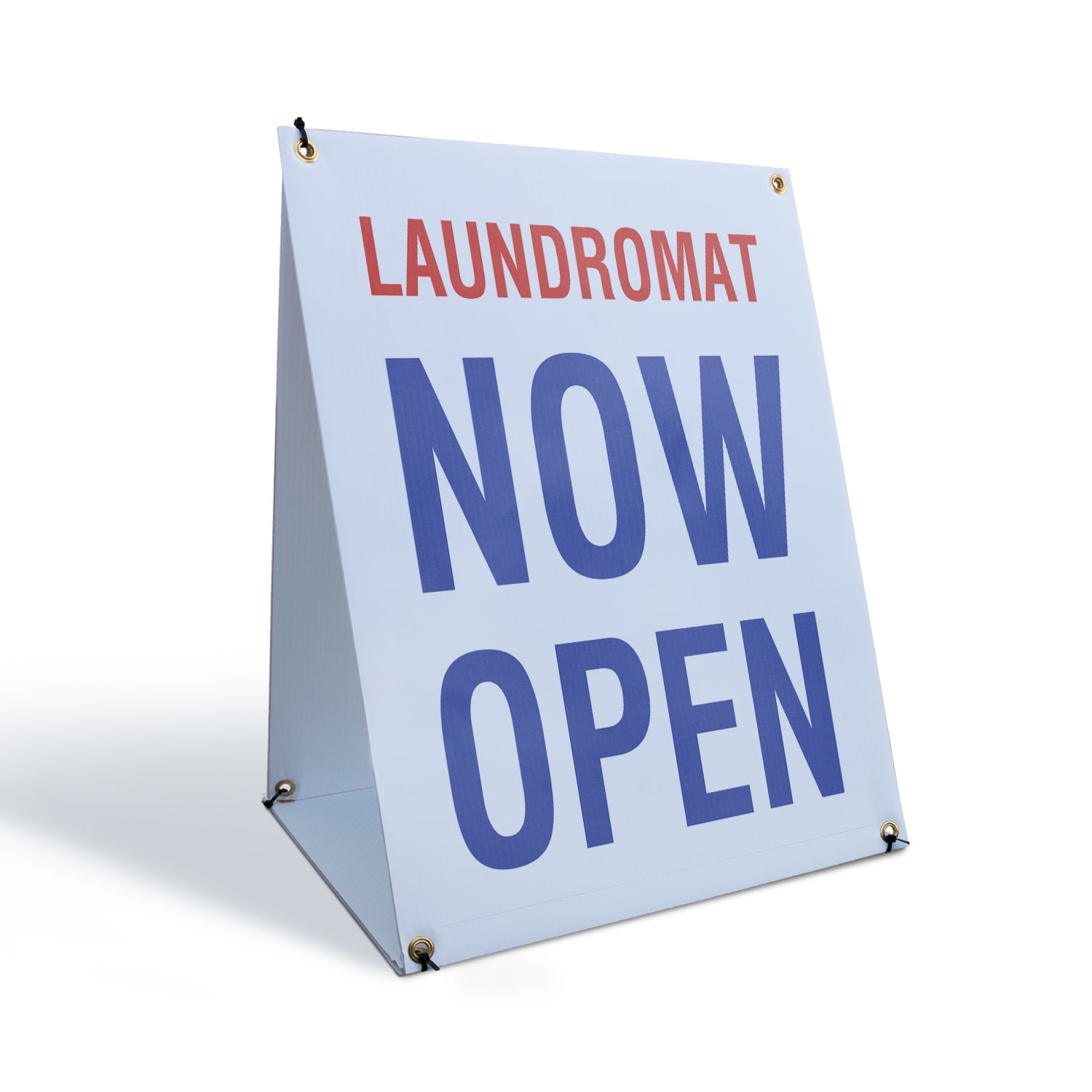 Laundromat Now Open Sidewalk Sign 24 Inch x 36 Inch A-Frame Images On ...
