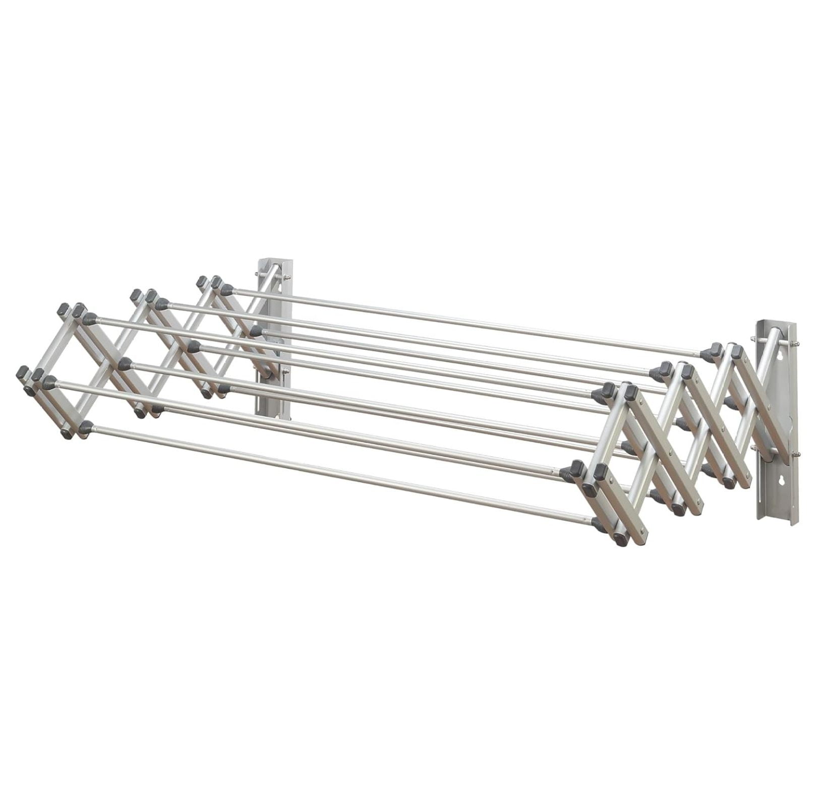 Laundry 360 Aluminum 36" Collapsible Wall Drying Rack Wall Mount Drying ...