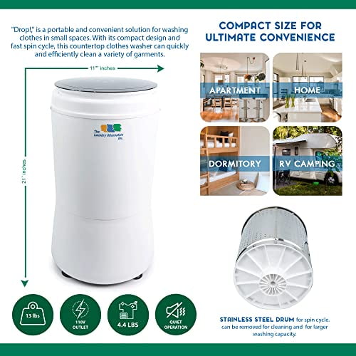 The Laundry Alternative Drop Compact Washer - Countertop Washing ...