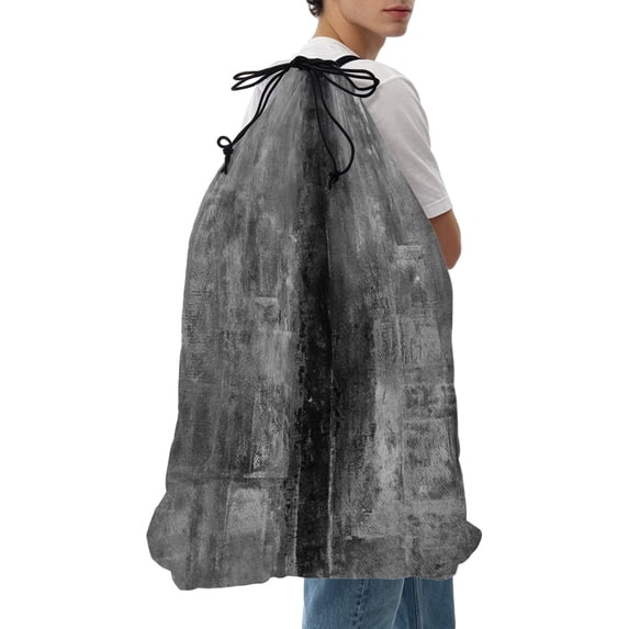 Laundry Bag Black Paint Mesh Wash Bags Dirty Clothes Organizer with ...