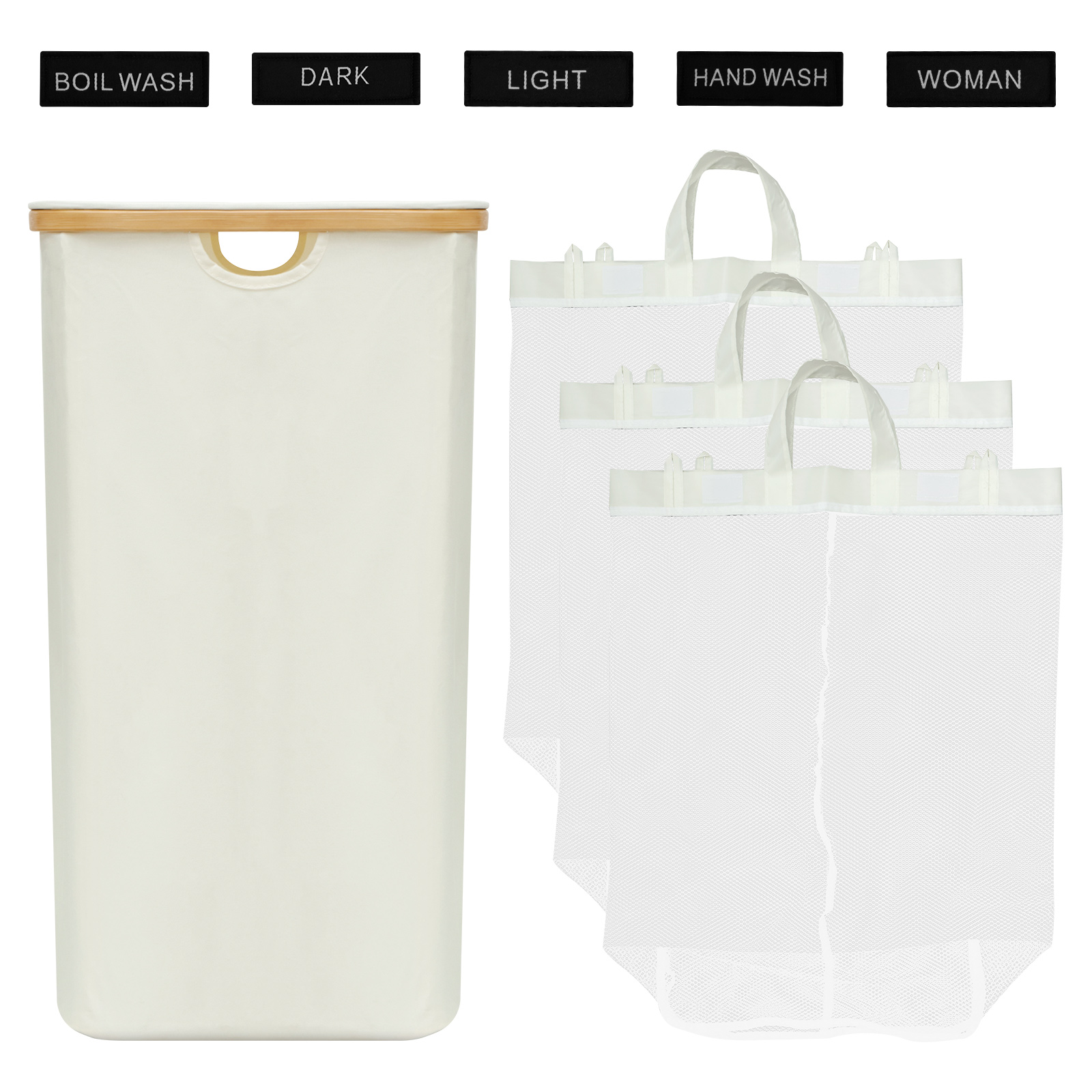 Laundry Basket 140L Large Capacity Laundry Washing Bin with Lid ...