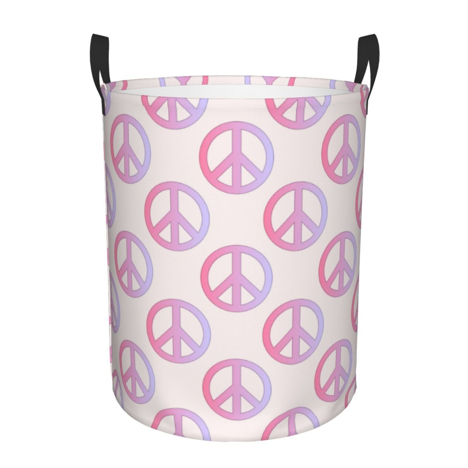 Laundry Basket - 90s Style Peace sign Retro Waterproof Laundry Hamper ...