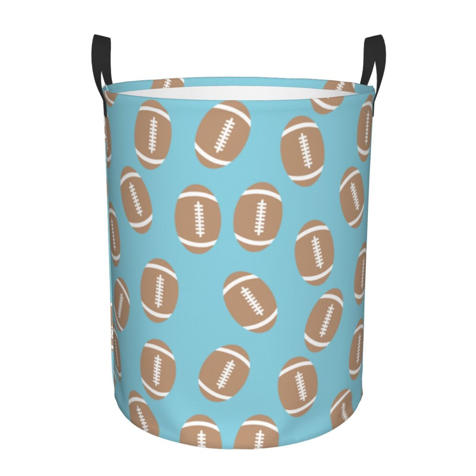 Laundry Basket, A_Football Waterproof Laundry Hamper With Padded ...