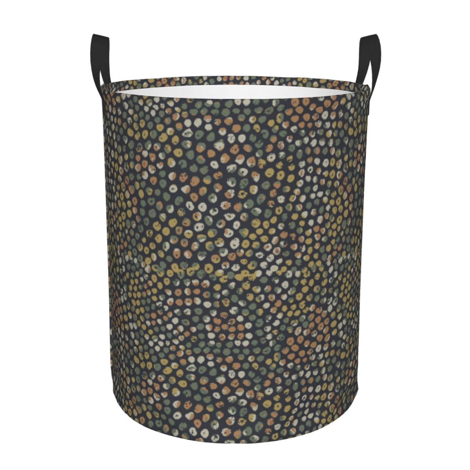 Laundry Basket, Abstract Colorful Dot Waterproof Laundry Hamper With ...