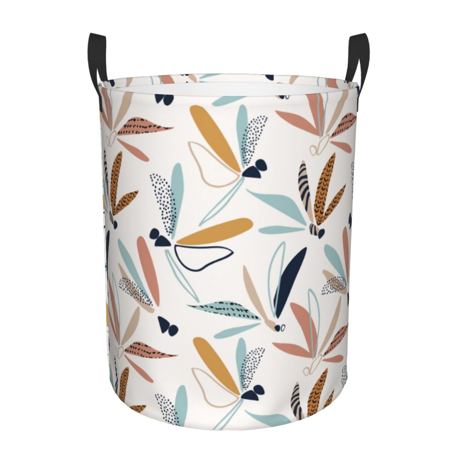Laundry Basket, Abstract Dragonfly Waterproof Laundry Hamper With ...