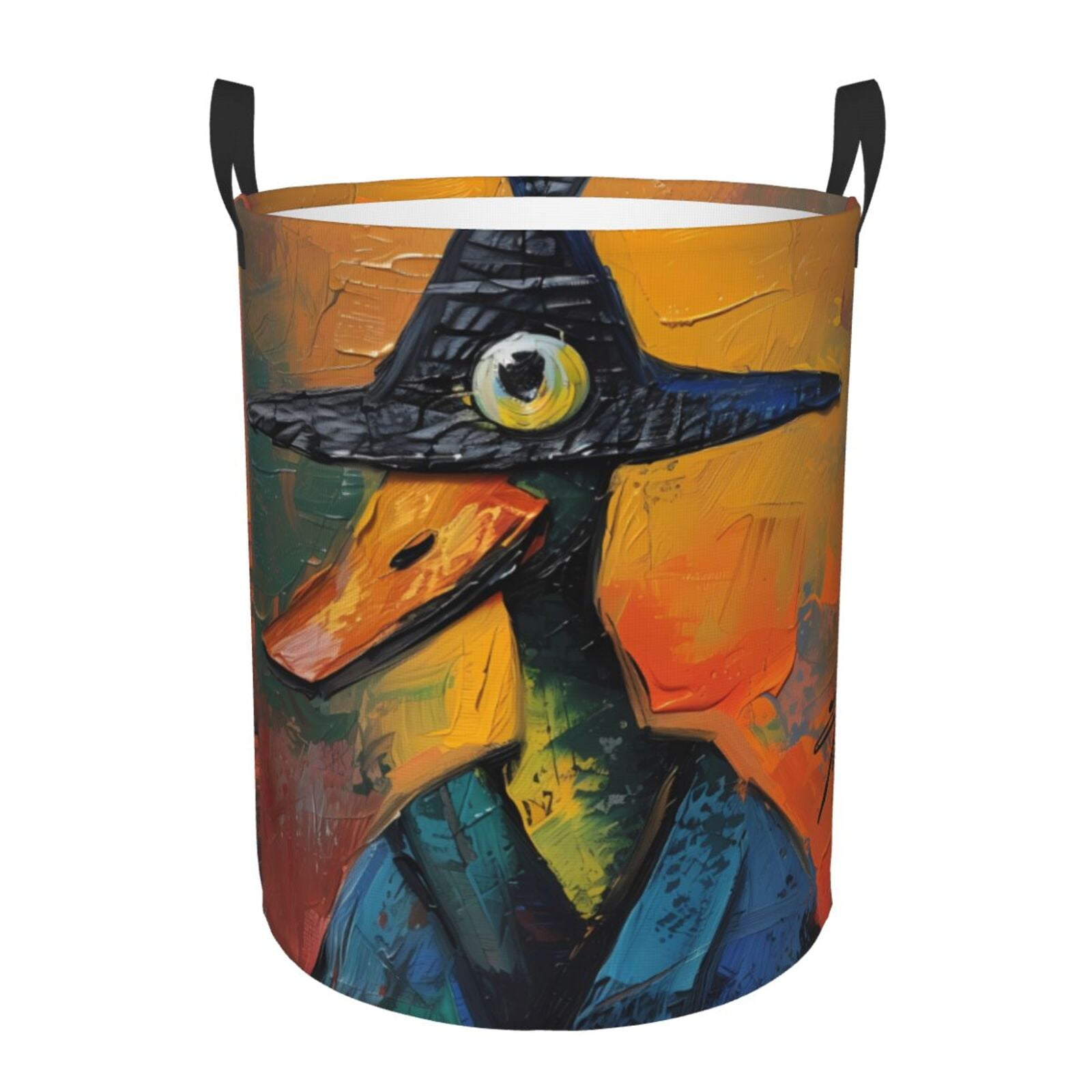 Laundry Basket, Abstract Funny Duck Waterproof Laundry Hamper With ...