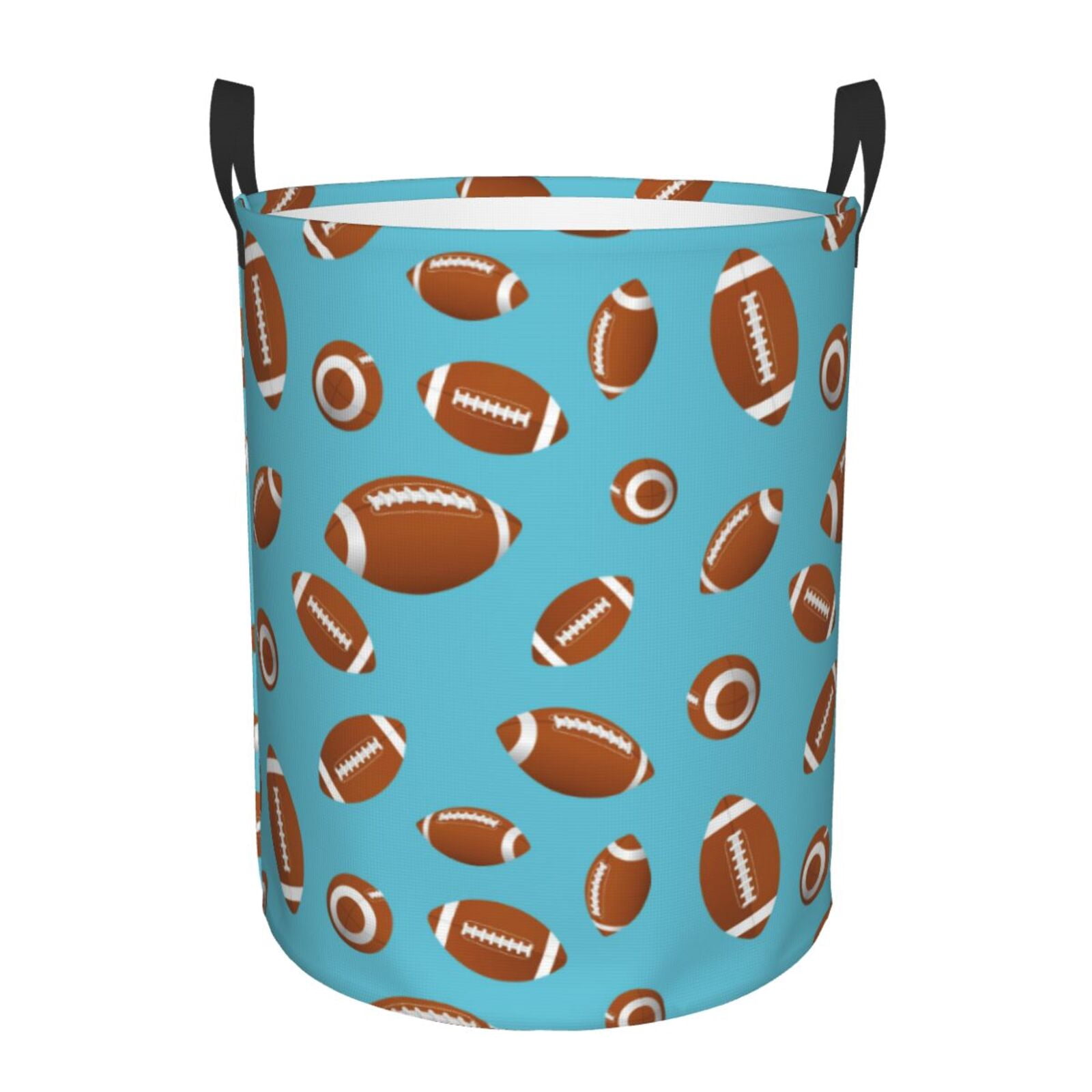 Laundry Basket, American football blue cute Laundry Hamper Waterproof ...