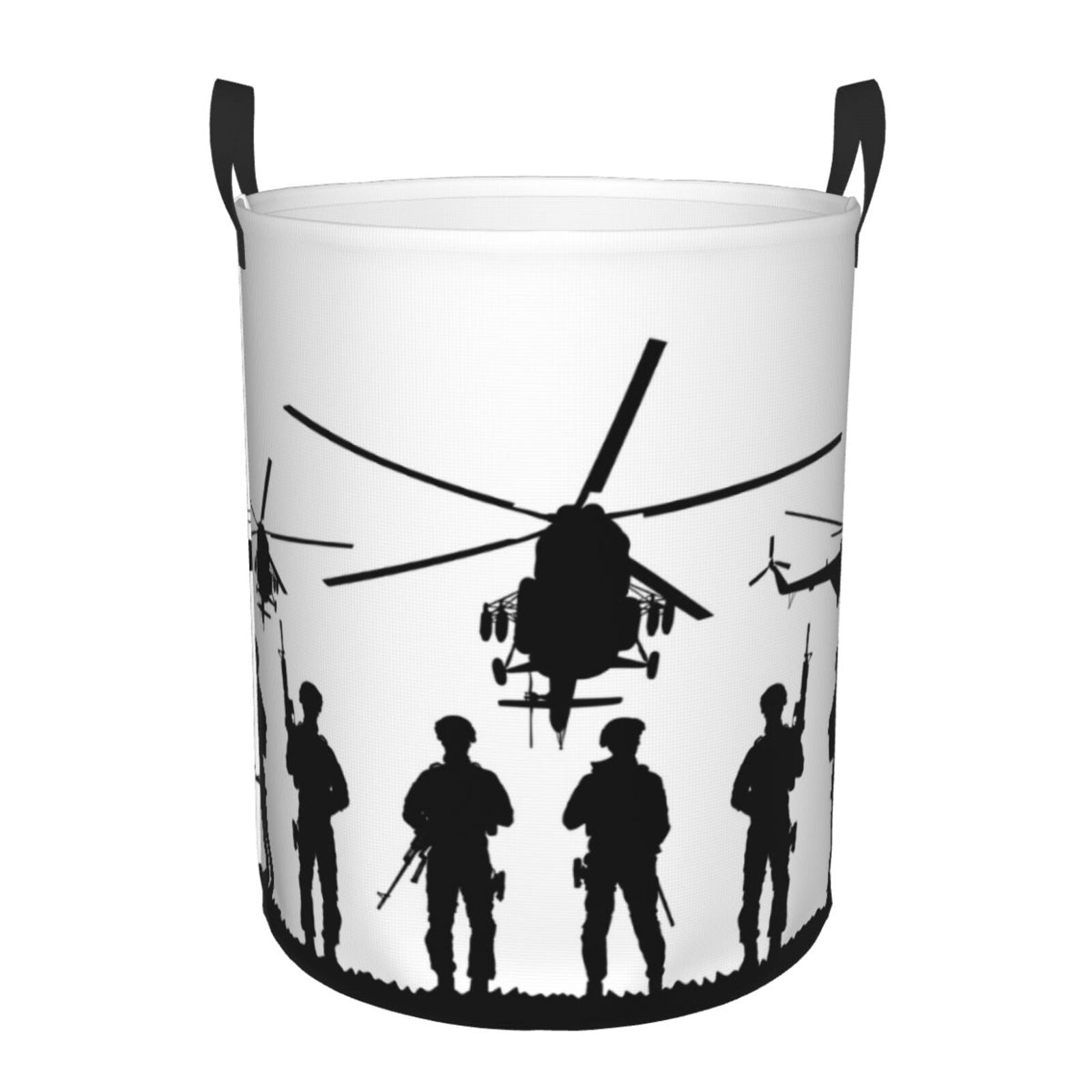 Laundry Basket - Army Soldiers With Sniper Rifle On Duty Waterproof ...