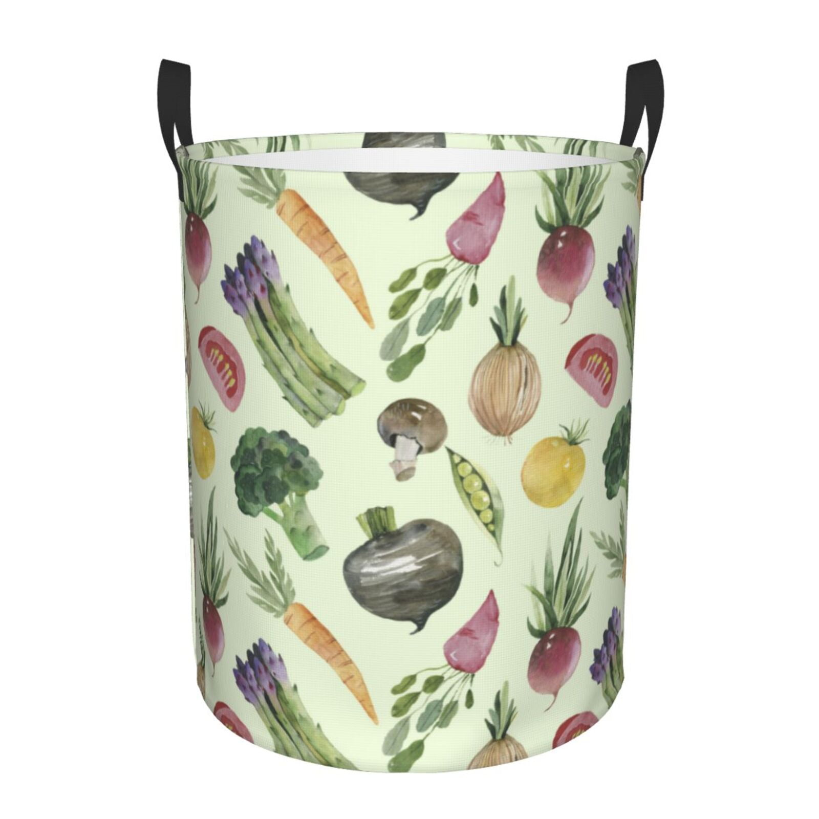 Laundry Basket, Asparagus Print Vegetable Waterproof Laundry Hamper ...