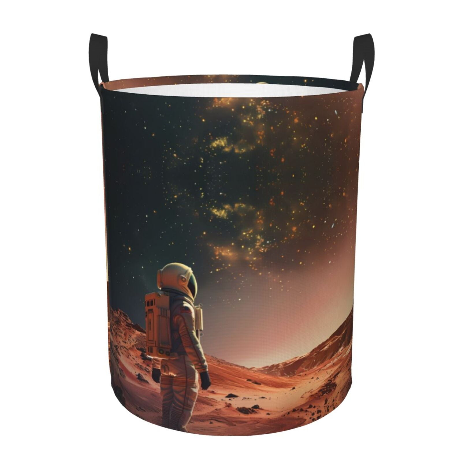 Laundry Basket - Astronaut On Mars A Freestanding Laundry Hamper Stands ...