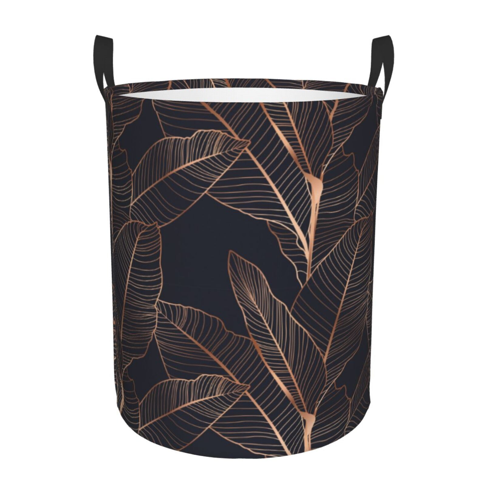 Laundry Basket, Bananapalm Tree Leaves Waterproof Laundry Hamper With ...