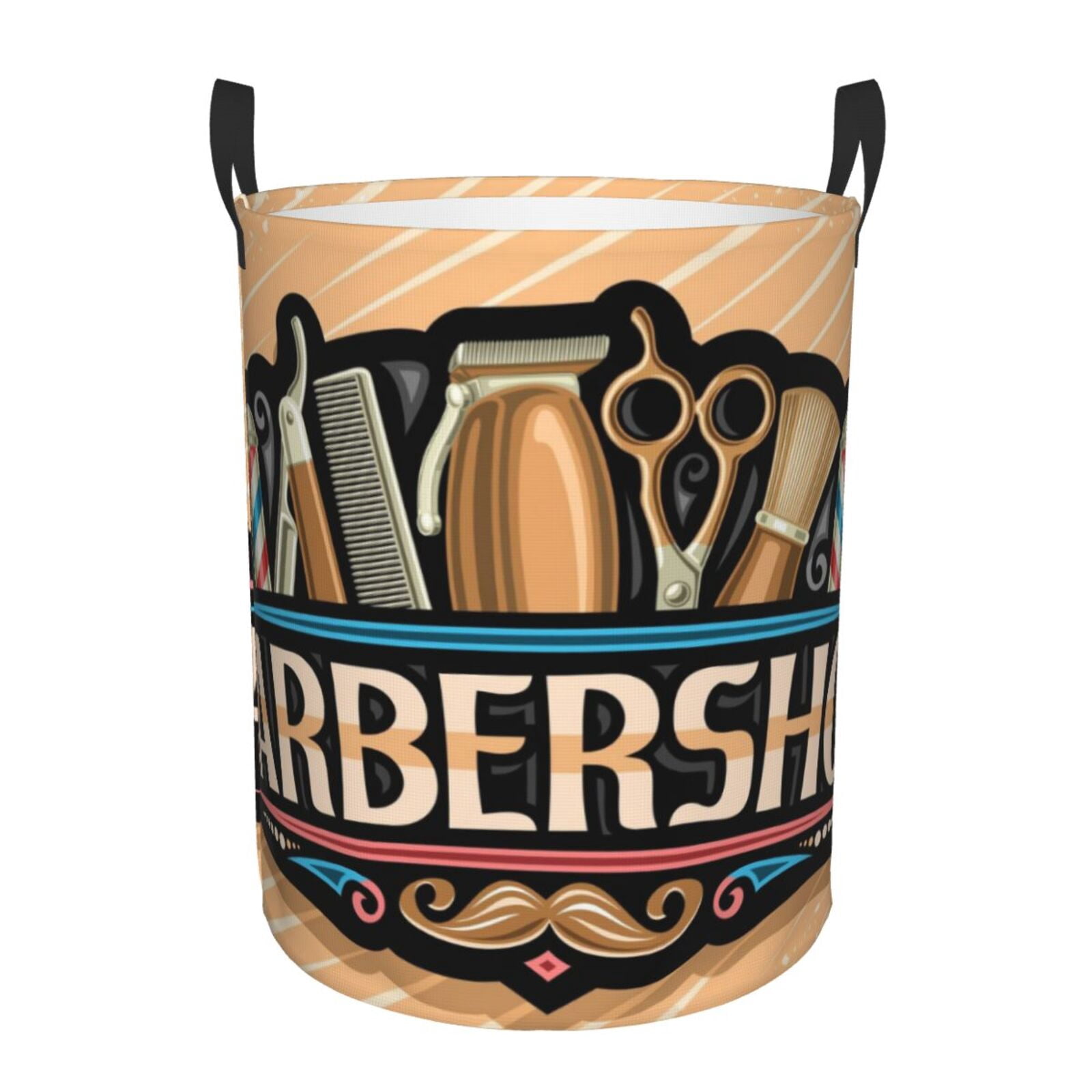 Laundry Basket, Barbershop Laundry Hamper Waterproof Laundry Bag ...