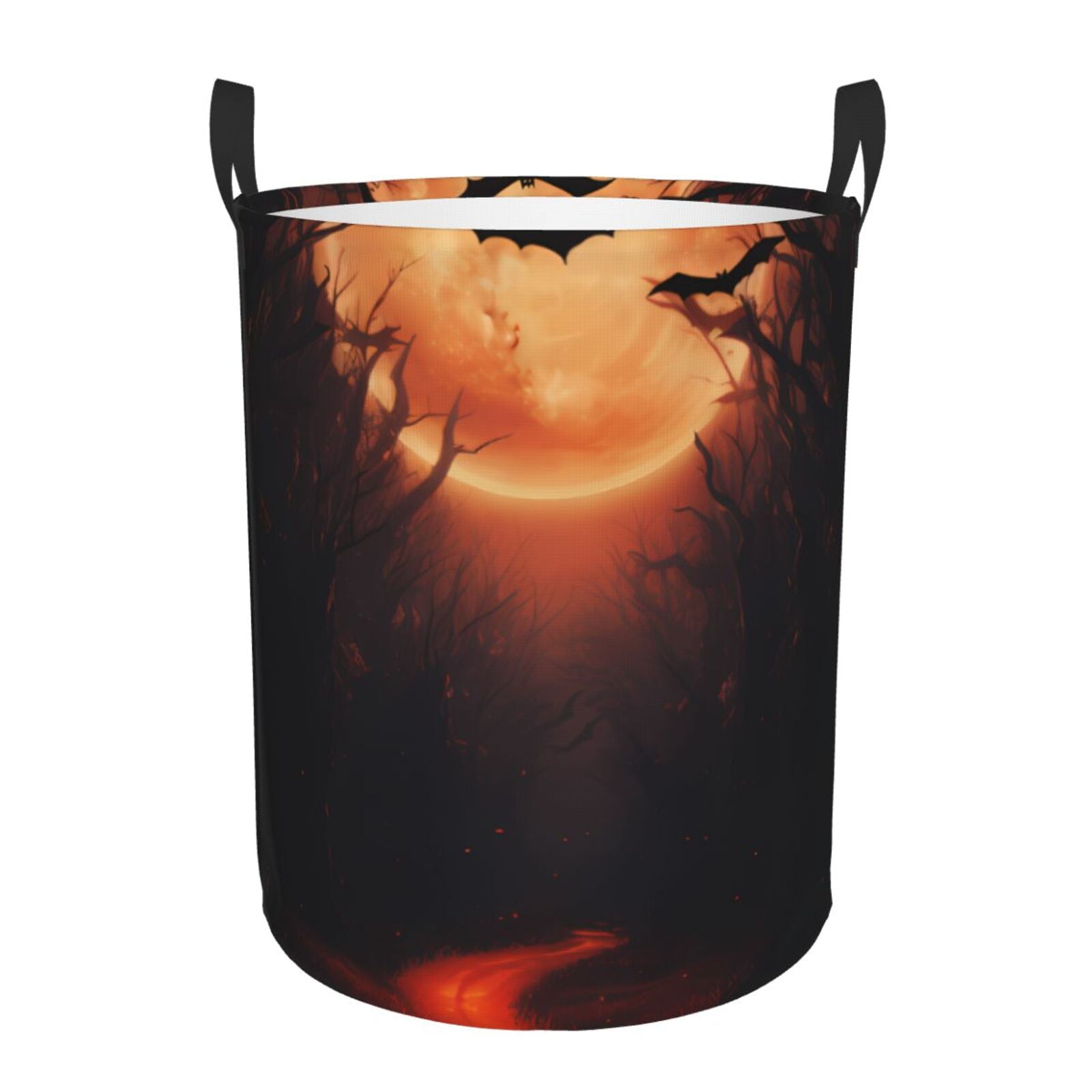 Laundry Basket, Bat Sun Forest Path Laundry Hamper Waterproof Laundry ...