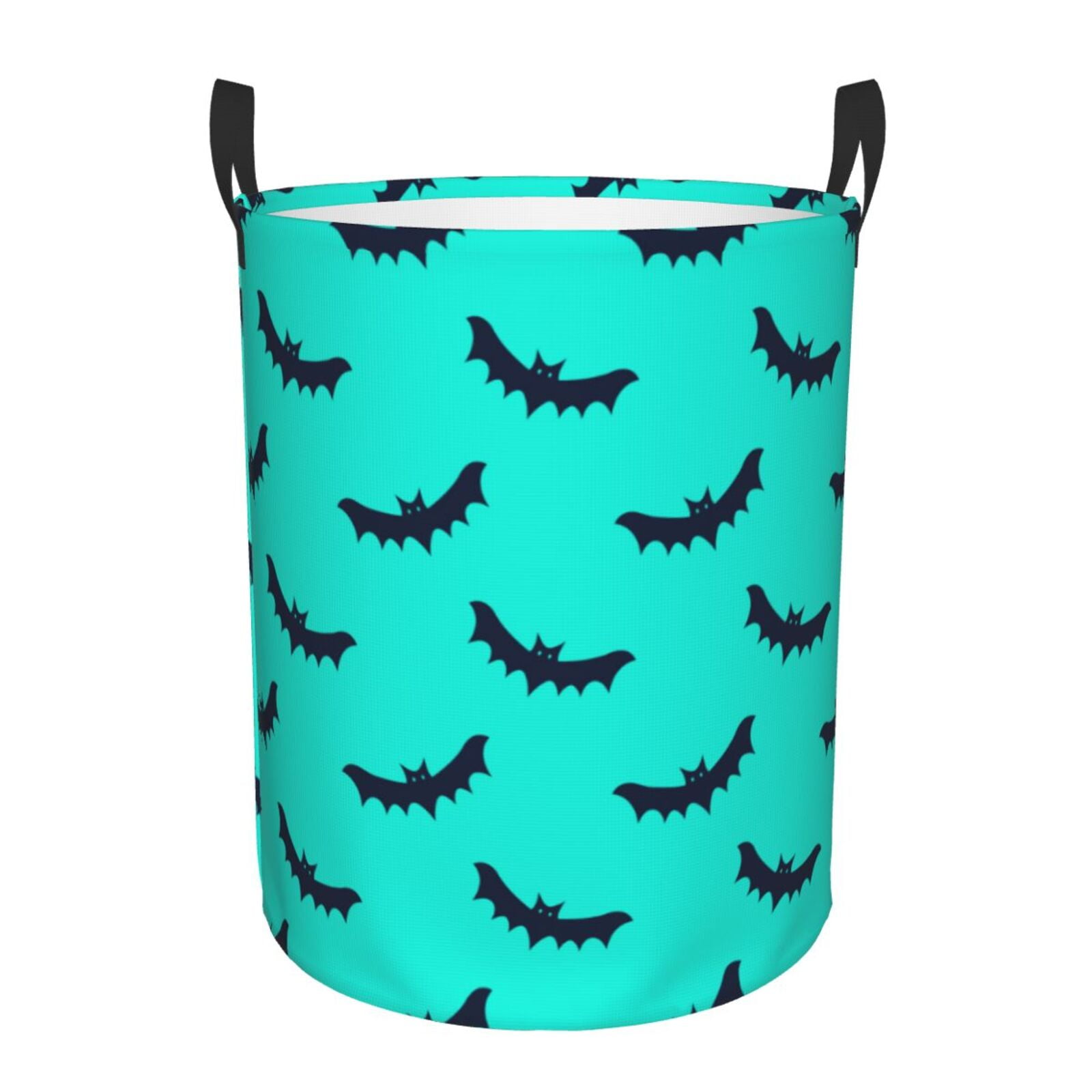 Laundry Basket, Bat halloween ghost green Laundry Hamper Waterproof ...