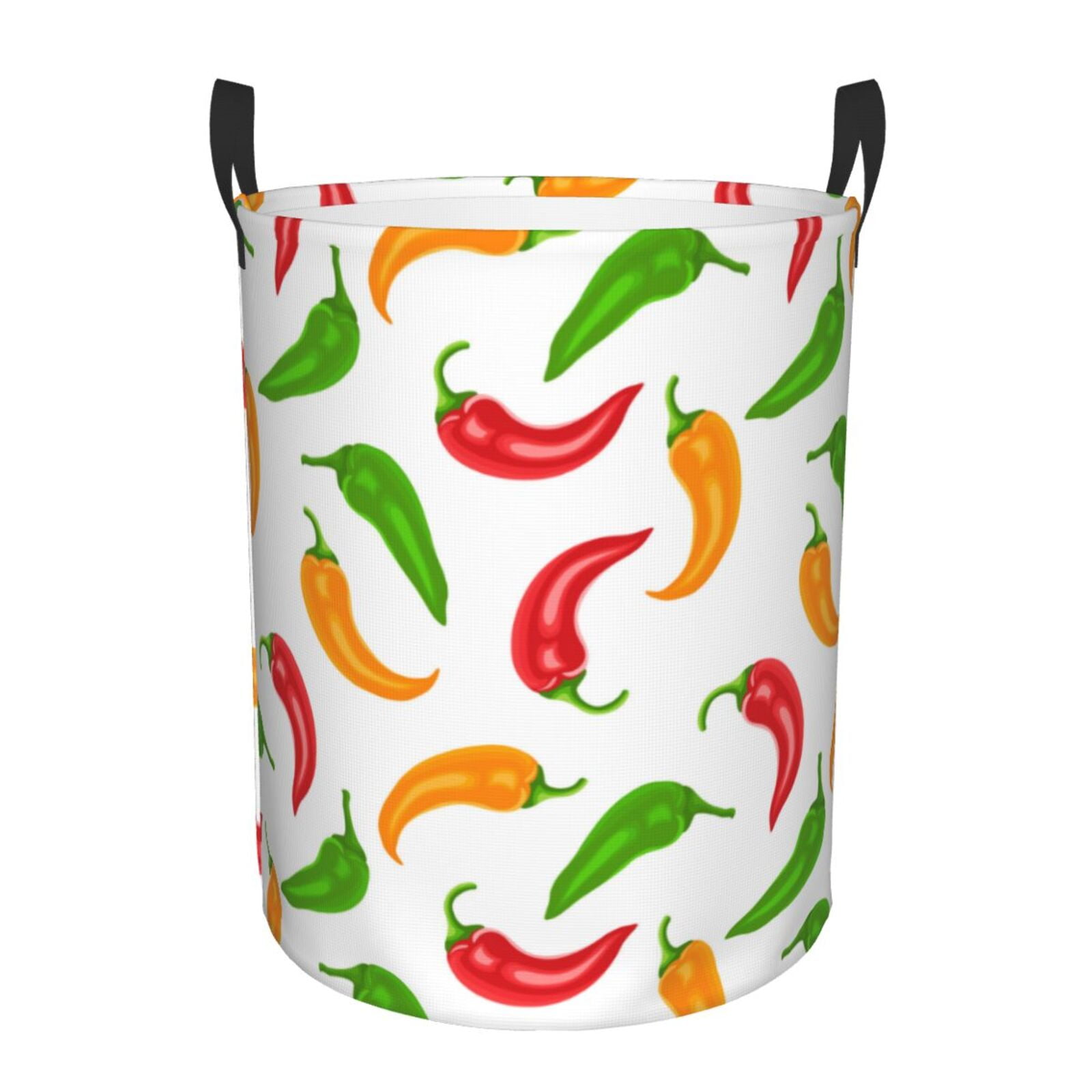 Laundry Basket, Bell Pepper Colorful Print Waterproof Laundry Hamper ...