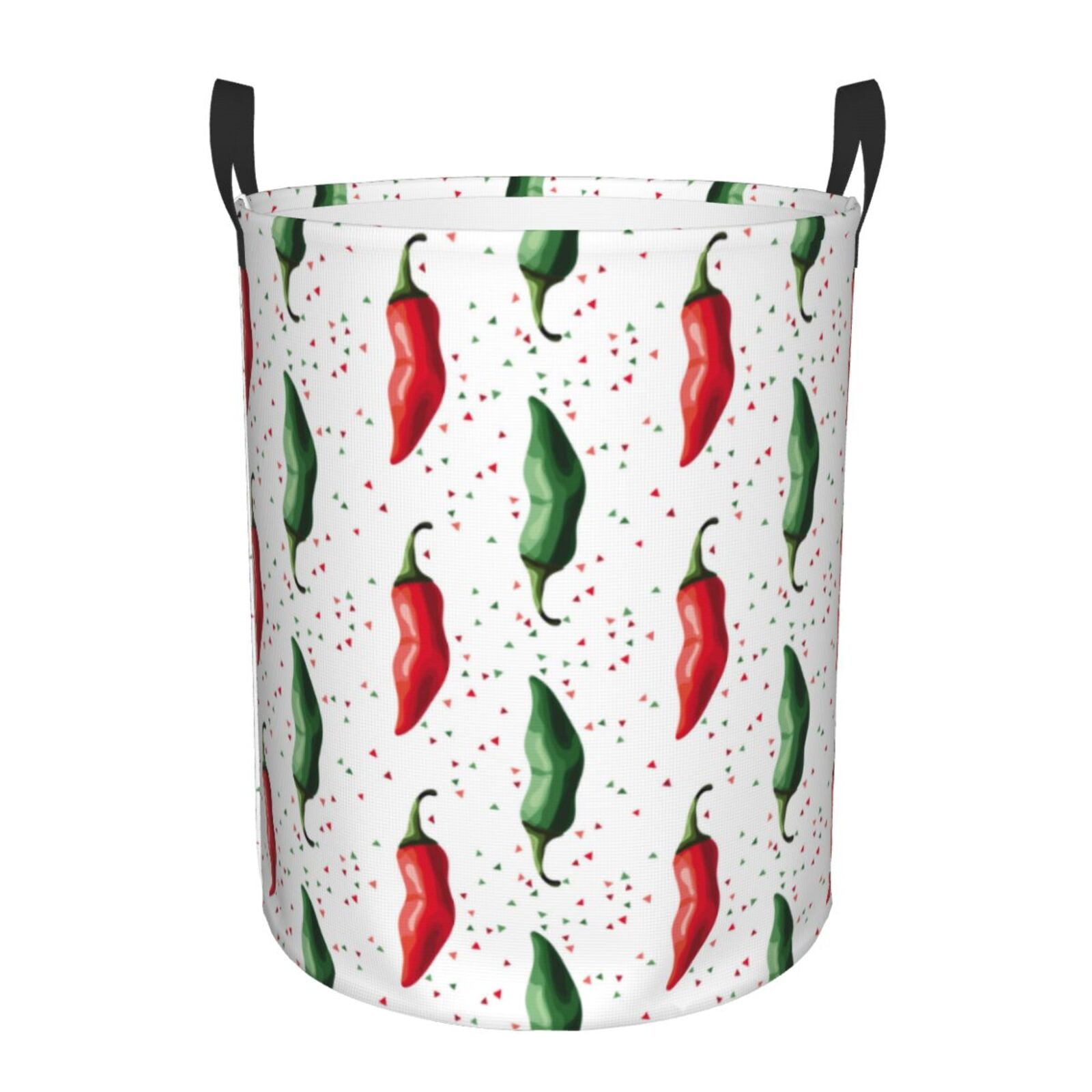 Laundry Basket, Bell Pepper Print Waterproof Laundry Hamper With ...
