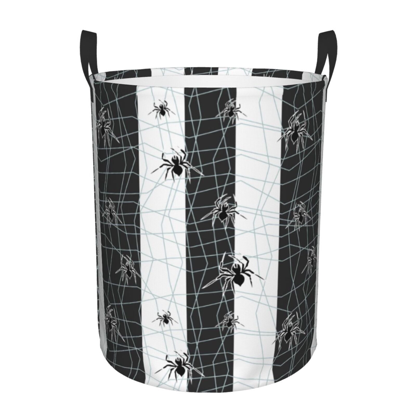 Laundry Basket, Black white Spider web cool Waterproof Laundry Hamper ...