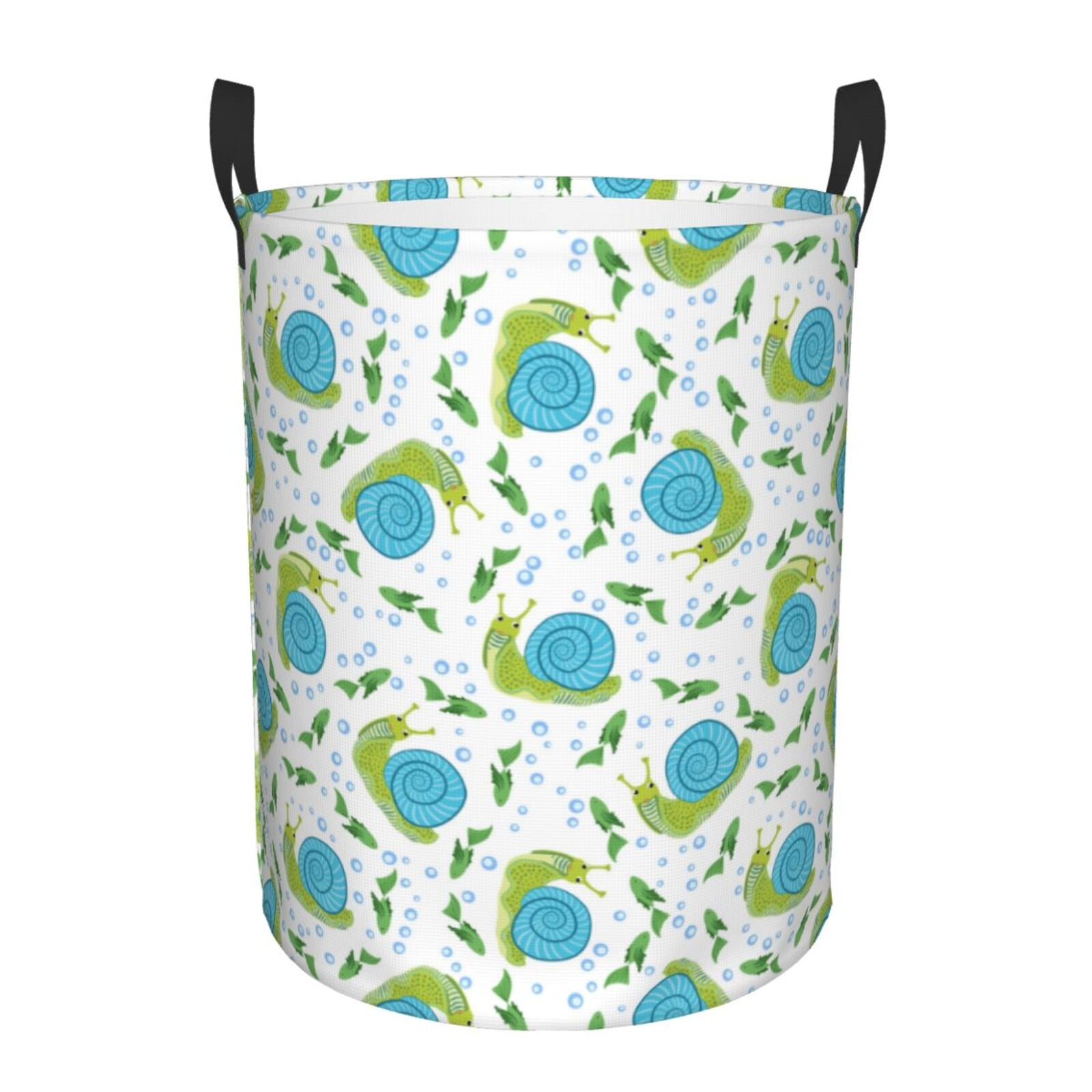 Laundry Basket, Blue Green Slug Fish Waterproof Laundry Hamper With ...
