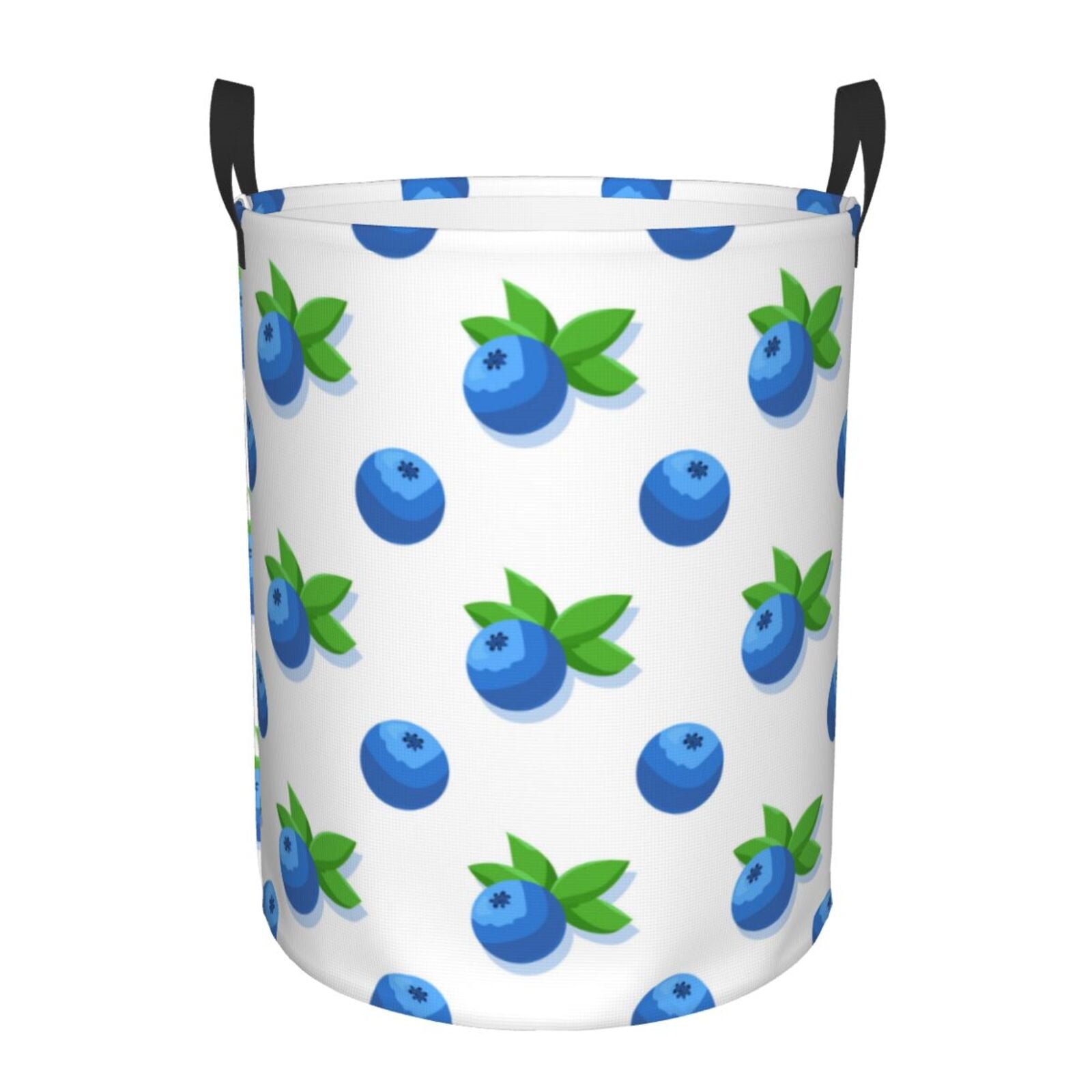 Laundry Basket, Blueberries Pattern Cartoon Waterproof Laundry Hamper ...