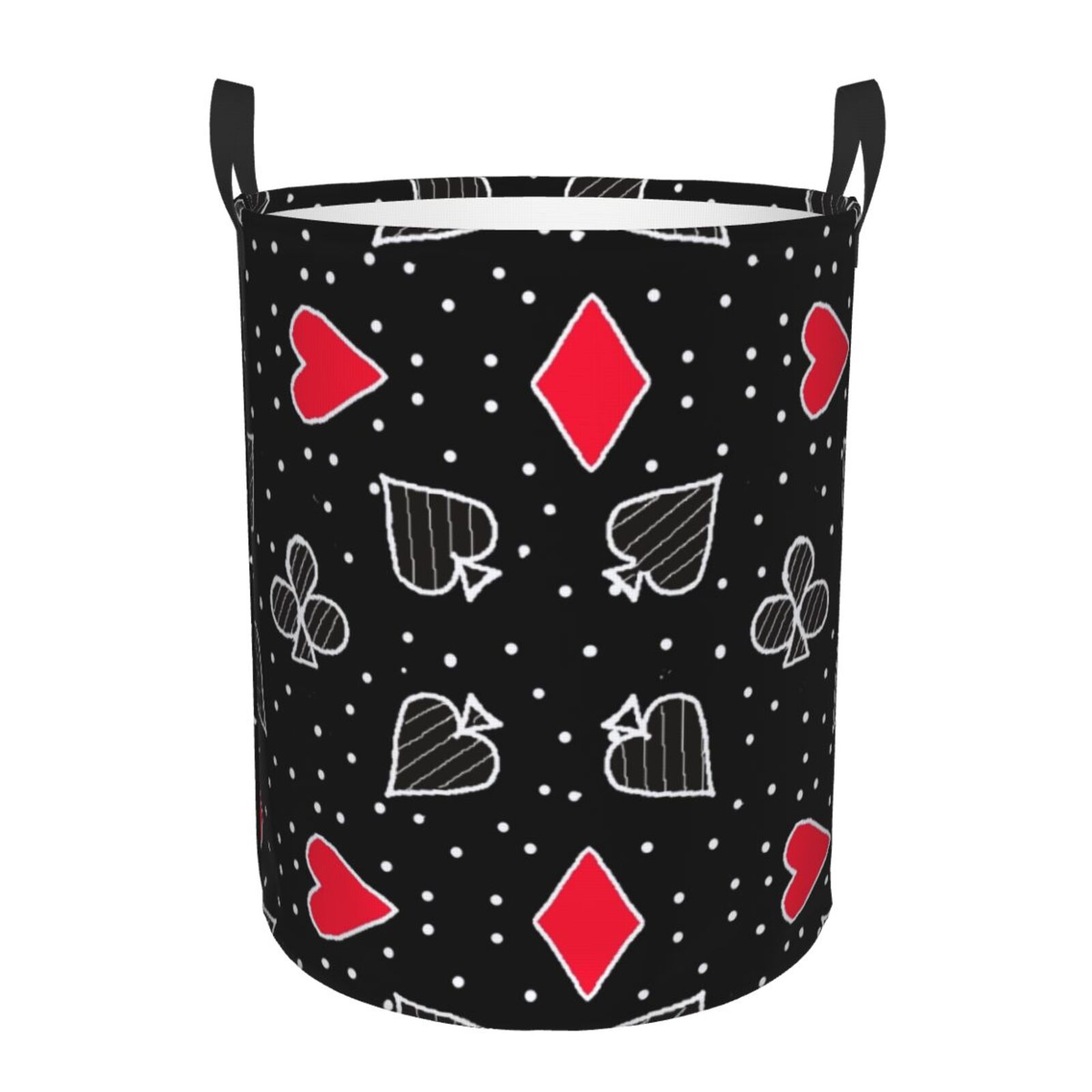 Laundry Basket, Card Suits Waterproof Laundry Hamper with Padded ...