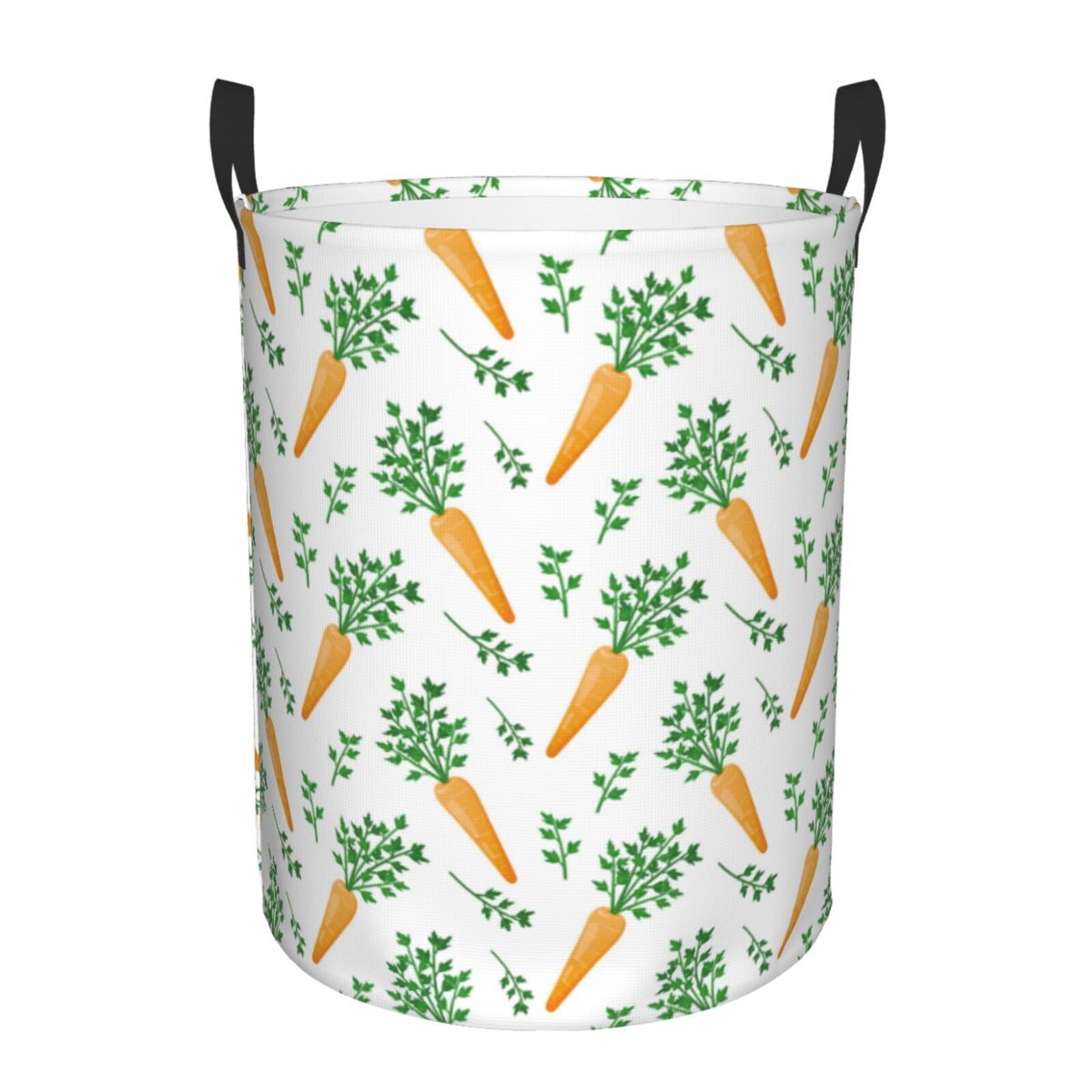 Laundry Basket, Carrot Pattern Leaf Waterproof Laundry Hamper With ...