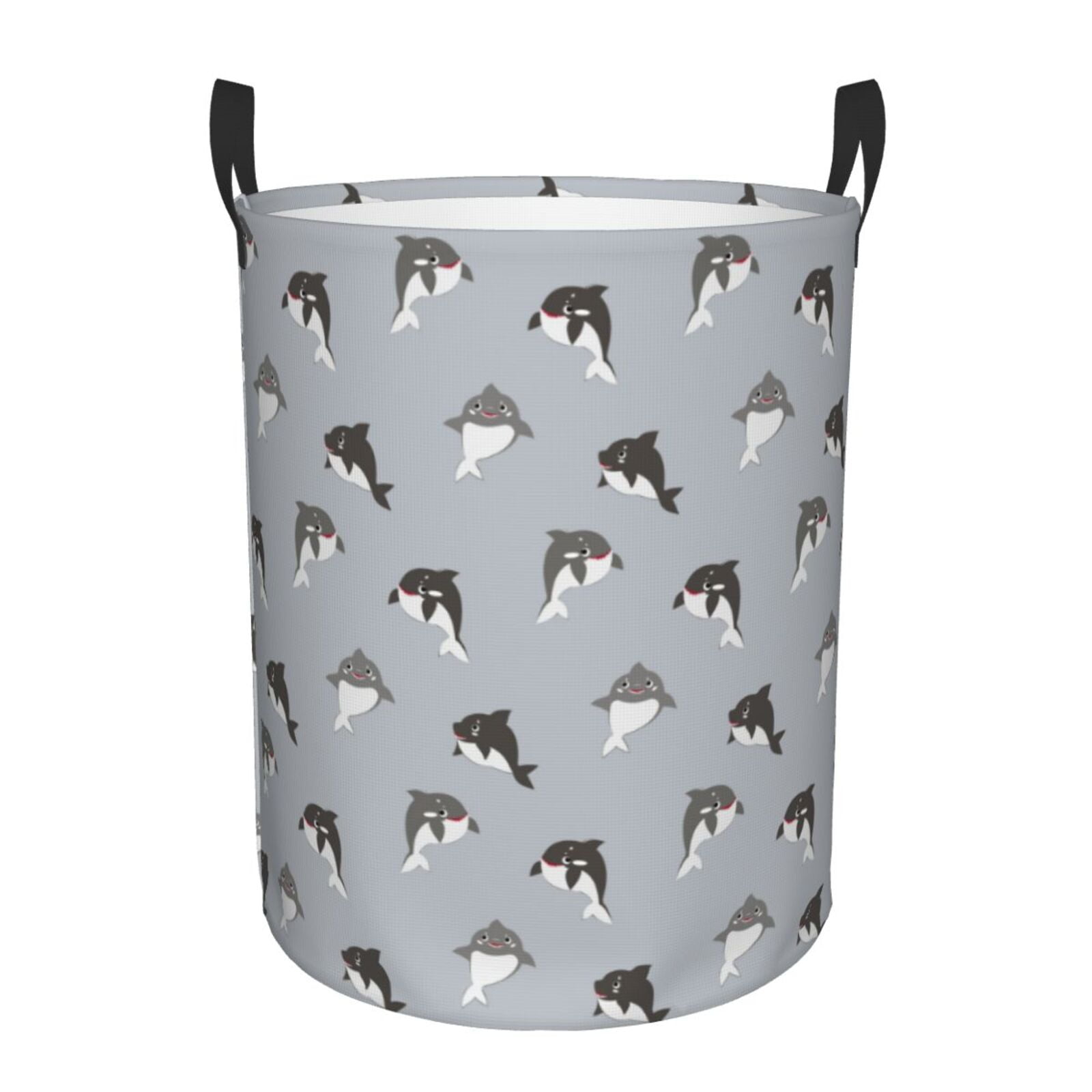 Laundry Basket, Cartoon Cute Funny Shark Waterproof Laundry Hamper With ...