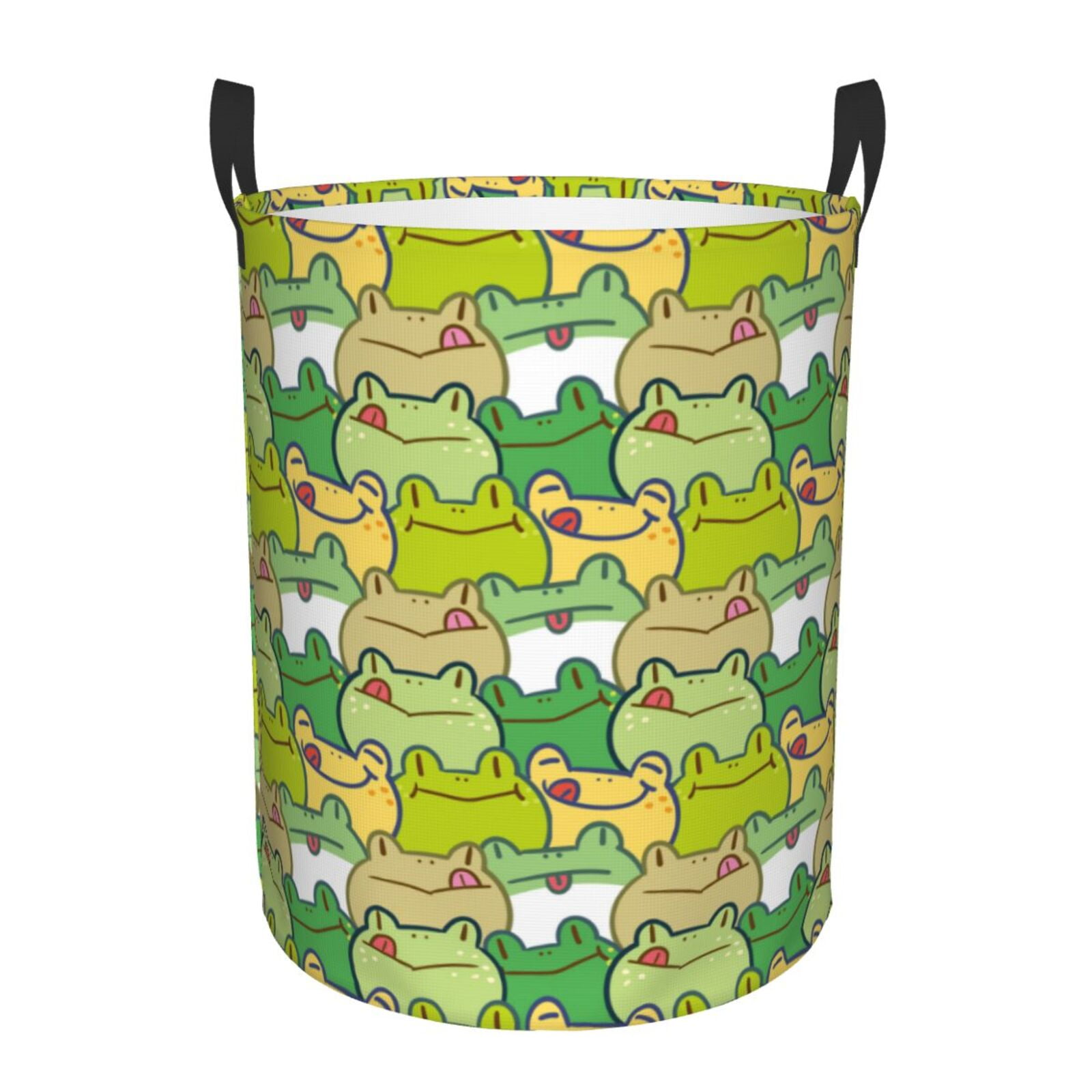 Laundry Basket, Cartoon Frog Waterproof Laundry Hamper With Handles ...