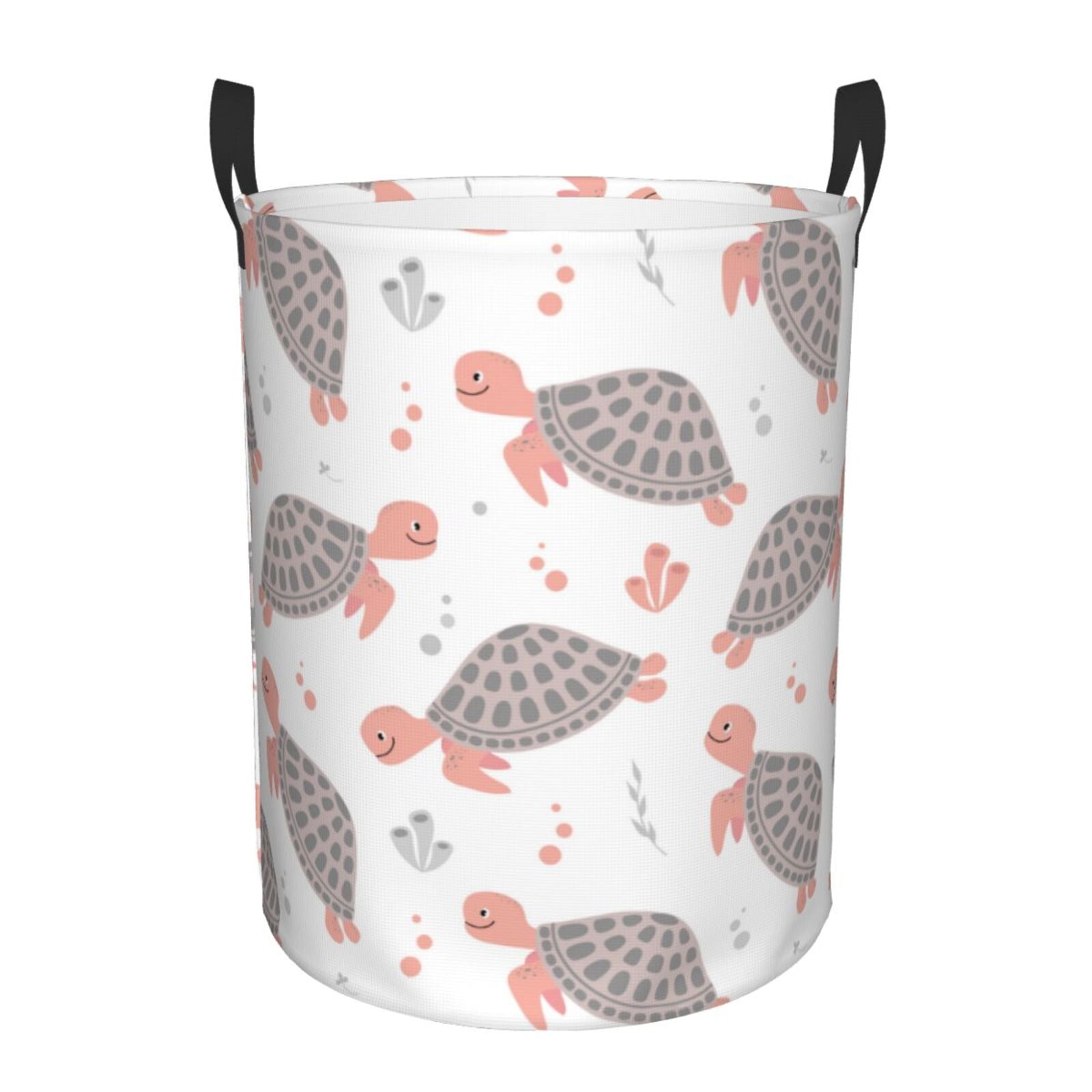 Laundry Basket, Cartoon Sea Turtles Waterproof Laundry Hamper With ...