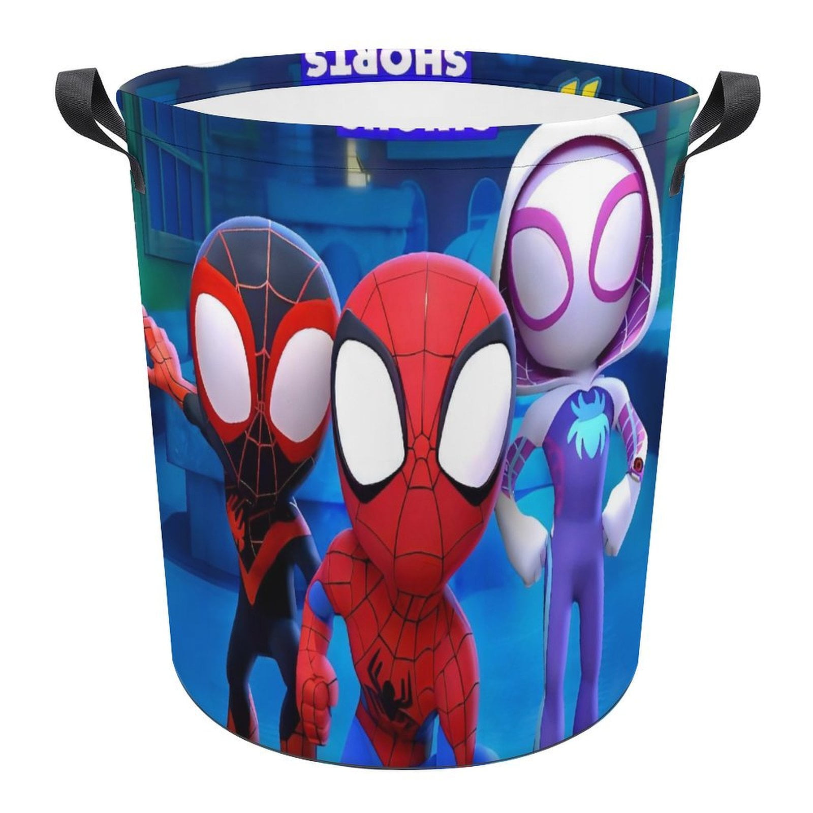 Laundry Basket Cartoon Spider Man Foldable Tote Bag Laundry Hamper ...