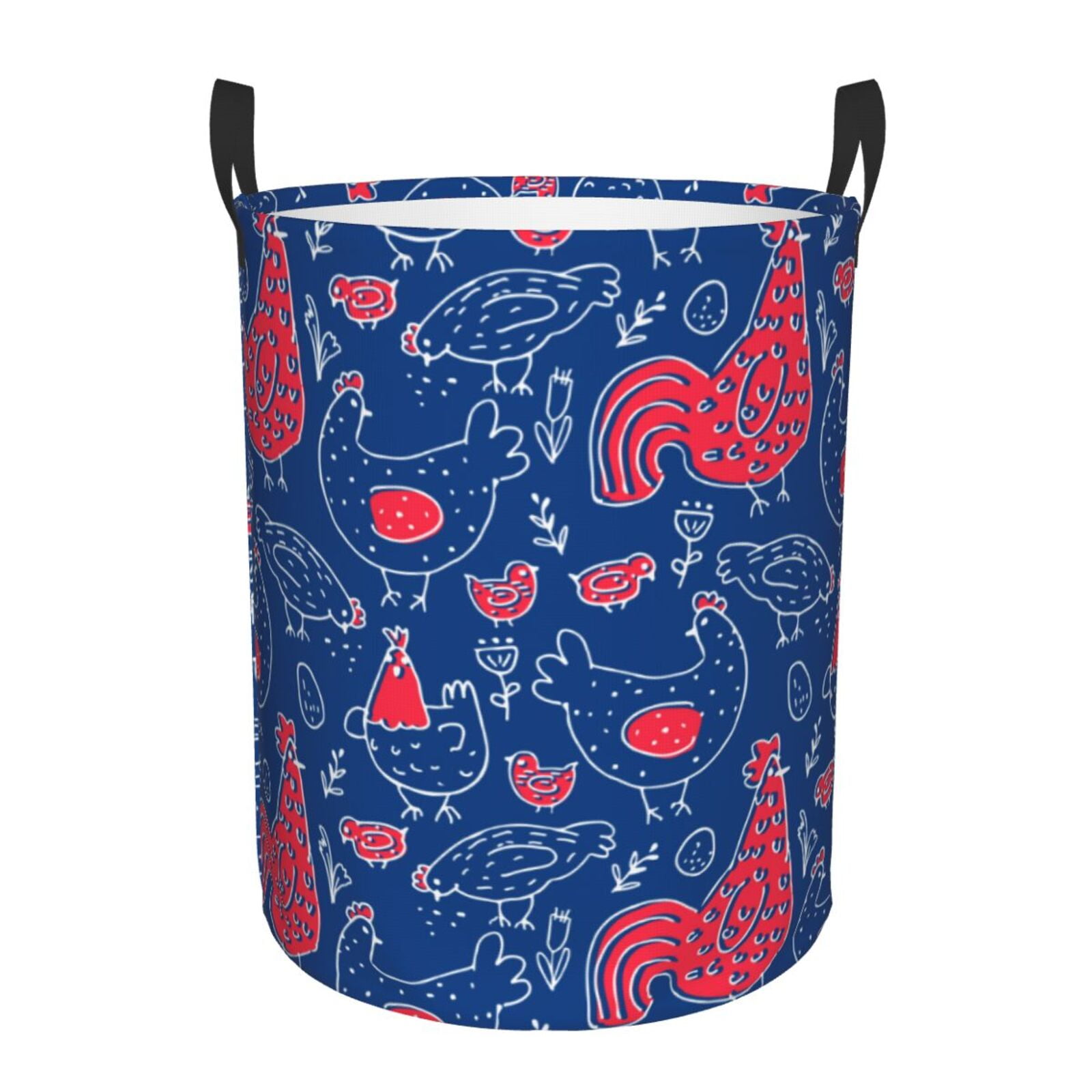 Laundry Basket, Chicken And Rooster Waterproof Laundry Hamper With ...