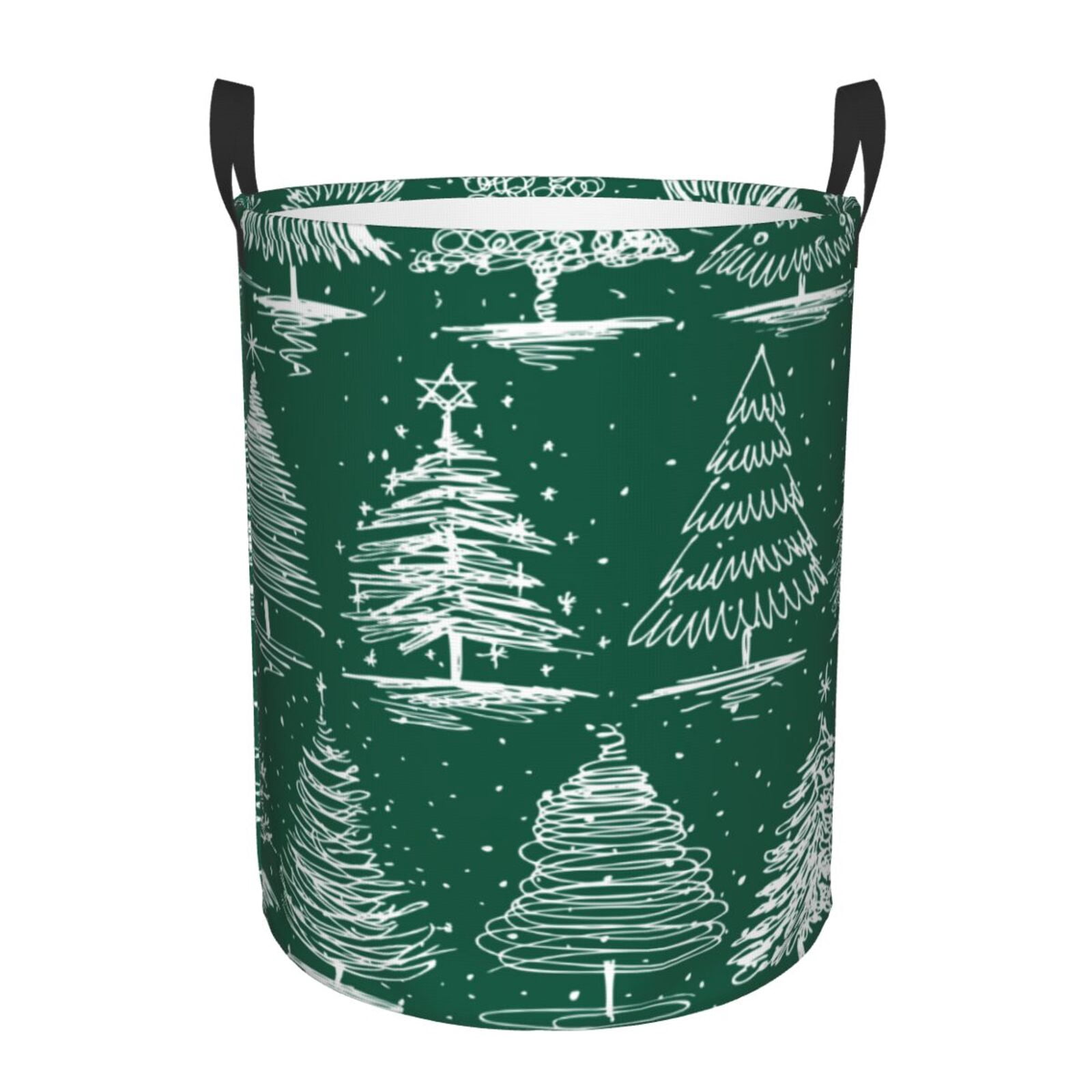 Laundry Basket, Christmas Trees Laundry Hamper Waterproof Laundry Bag ...