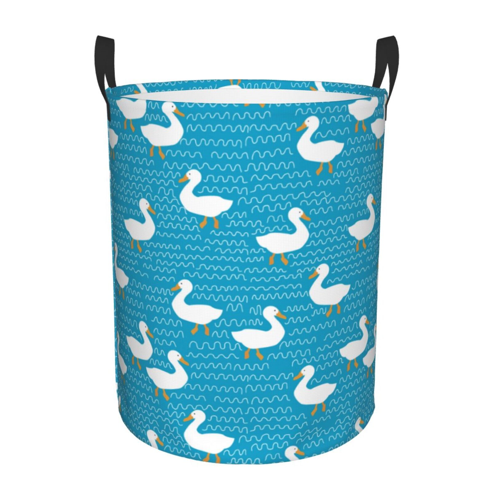 Laundry Basket, Classic Cute Duck Blue Waterproof Laundry Hamper With ...