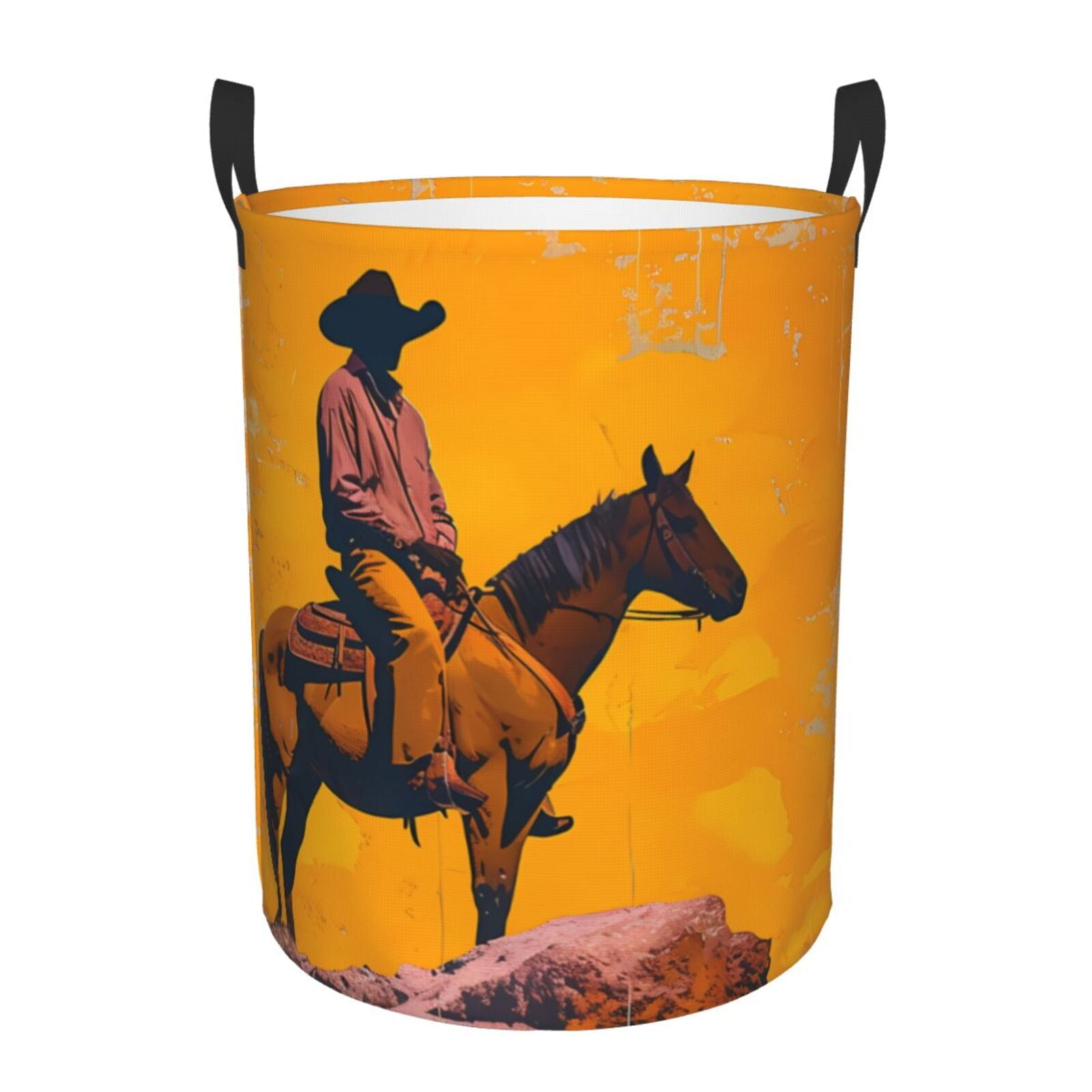 Laundry Basket, Cliff Western Cowboy Laundry Hamper Waterproof Laundry ...