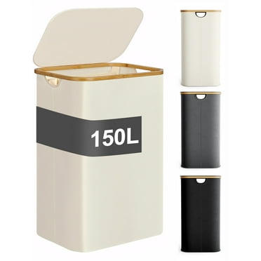 Redmon Contemporary Country Collection Laundry Hamper, Bamboo - Walmart.com