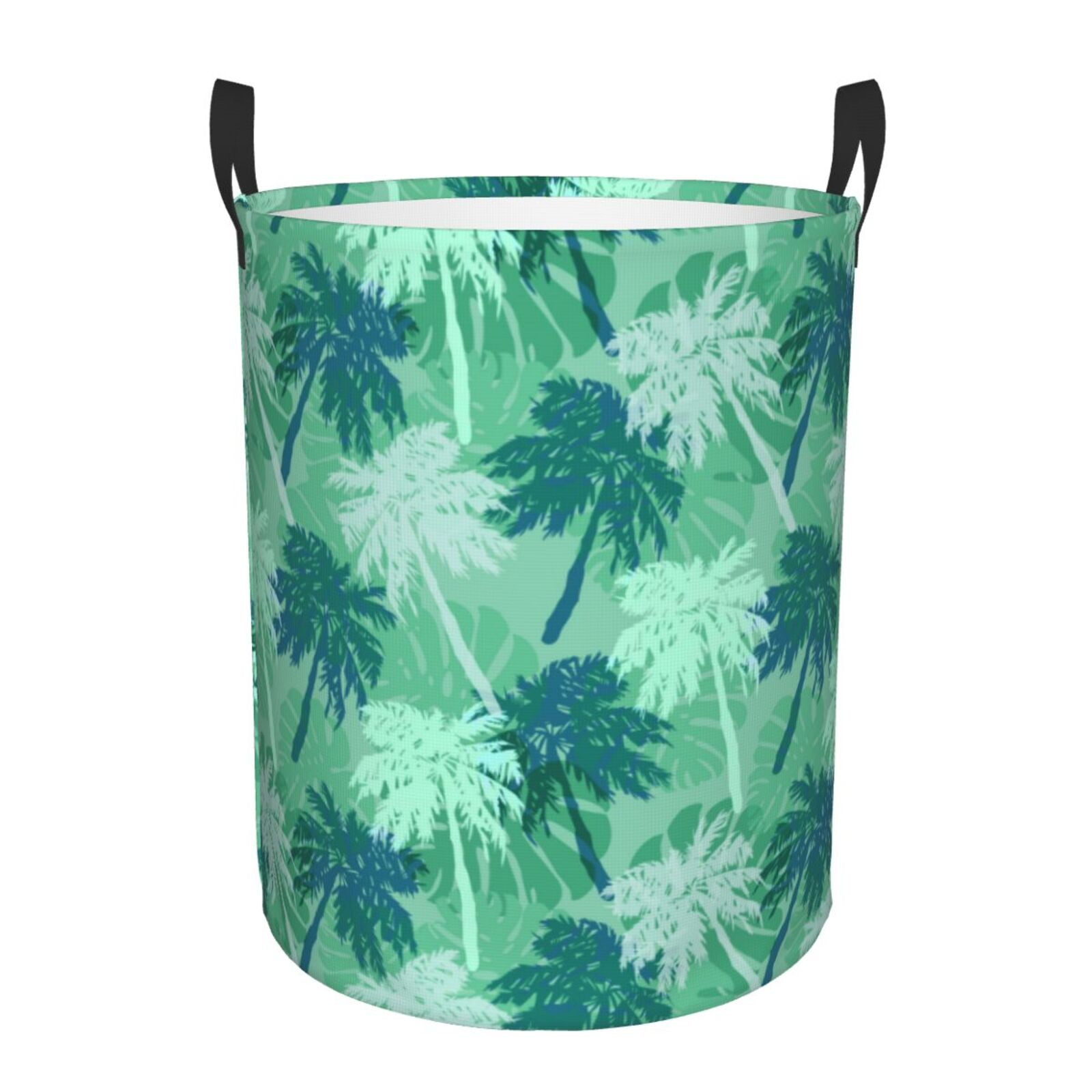 Laundry Basket, Coconut Trees Camouflage Waterproof Laundry Hamper With ...