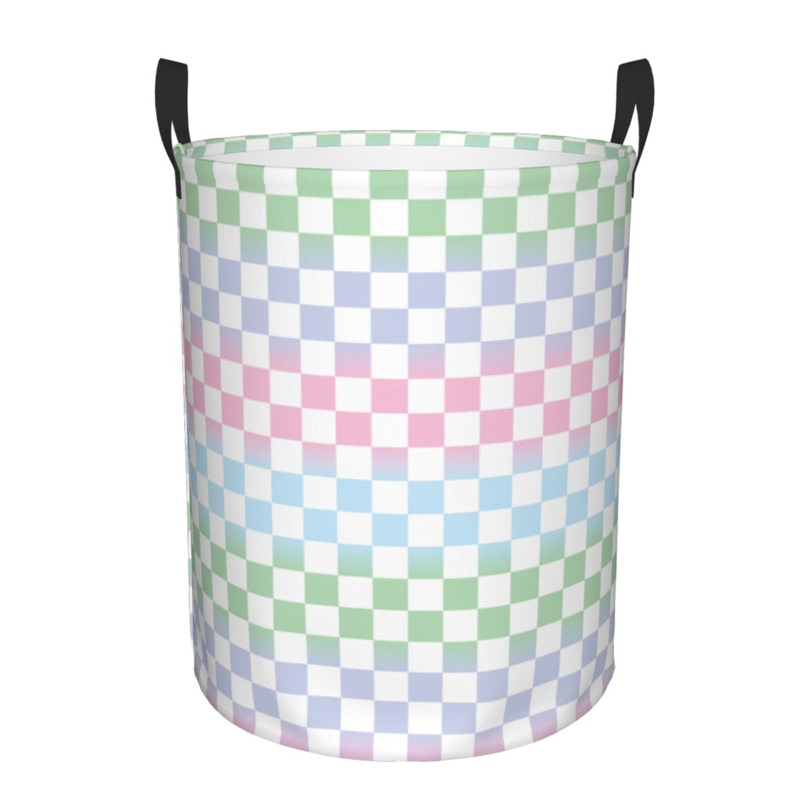 Laundry Basket, Colorful Checkerboard Waterproof Laundry Hamper with ...