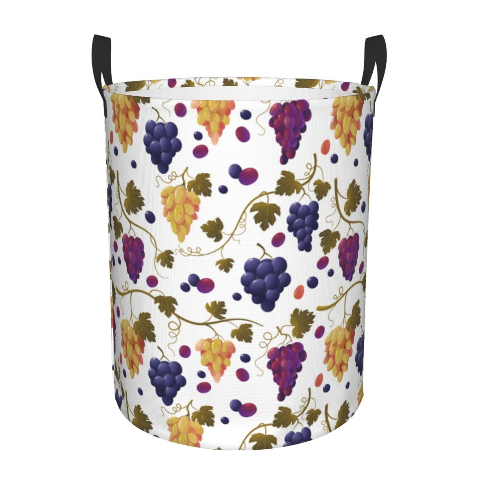 Laundry Basket, Colorful Cute Grape Waterproof Laundry Hamper With ...