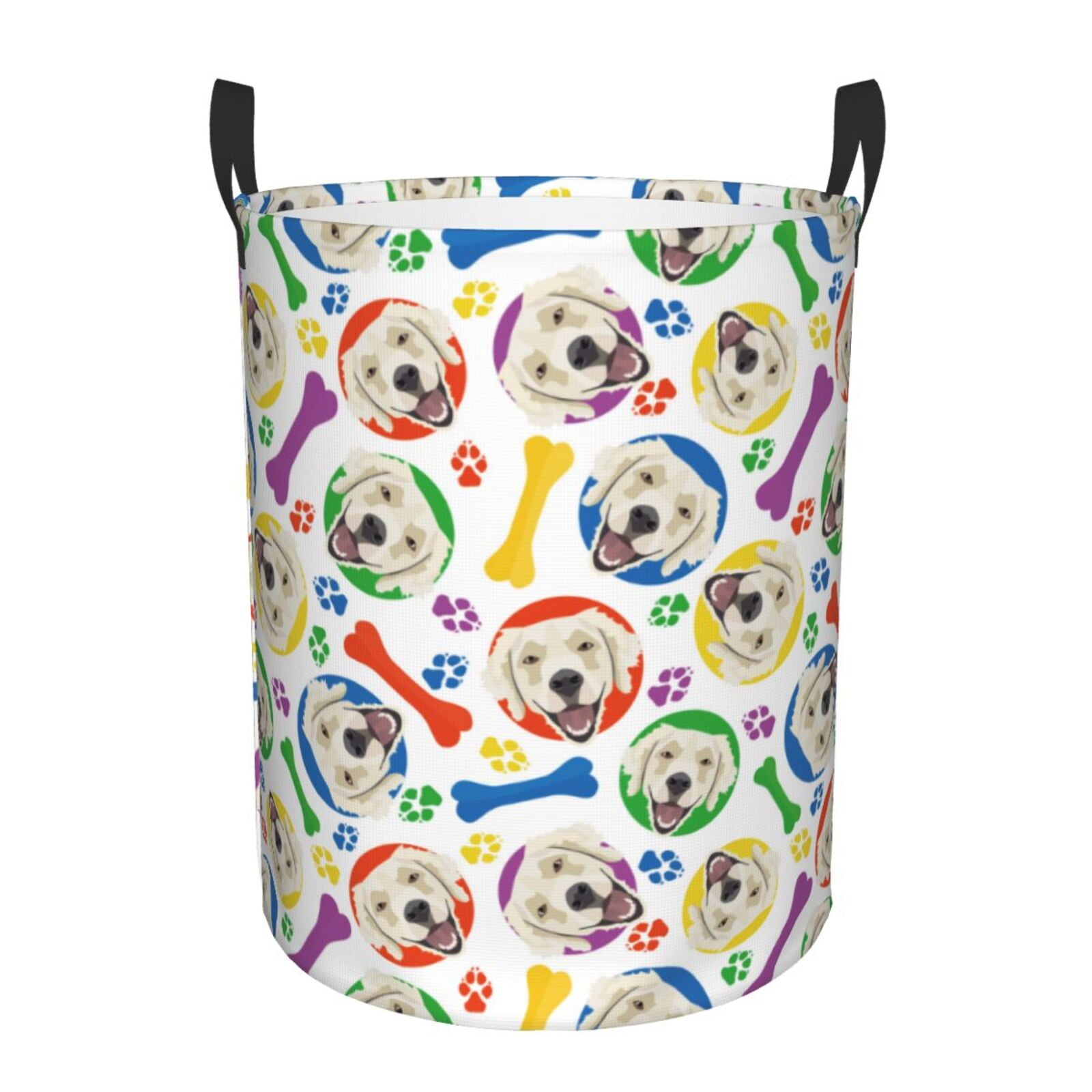 Laundry Basket, Colorful Labrador Retriever Dog Waterproof Laundry ...