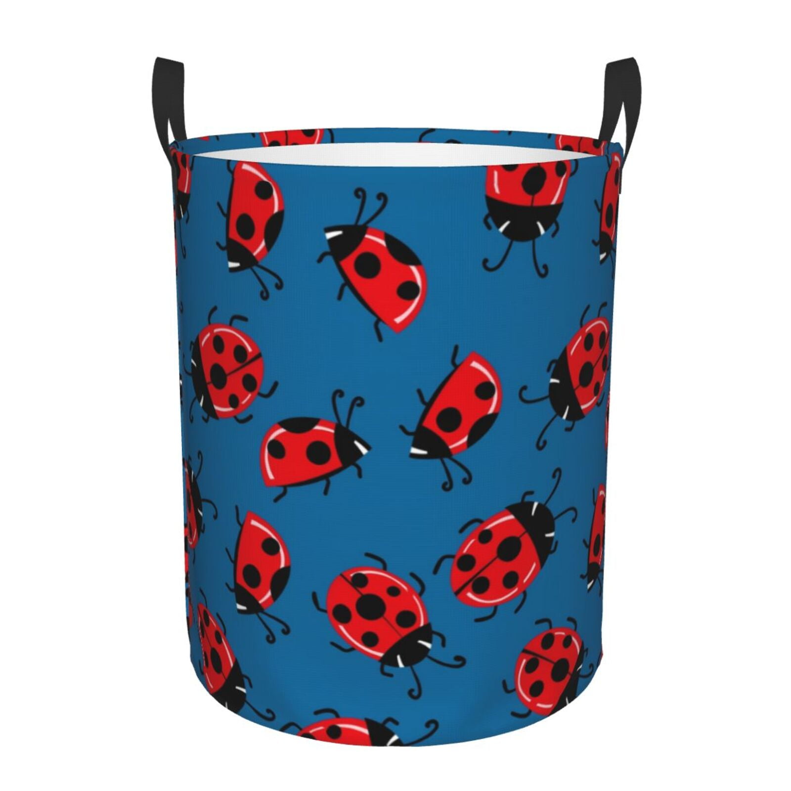 Laundry Basket, Colorful Ladybird Waterproof Laundry Hamper with Padded ...