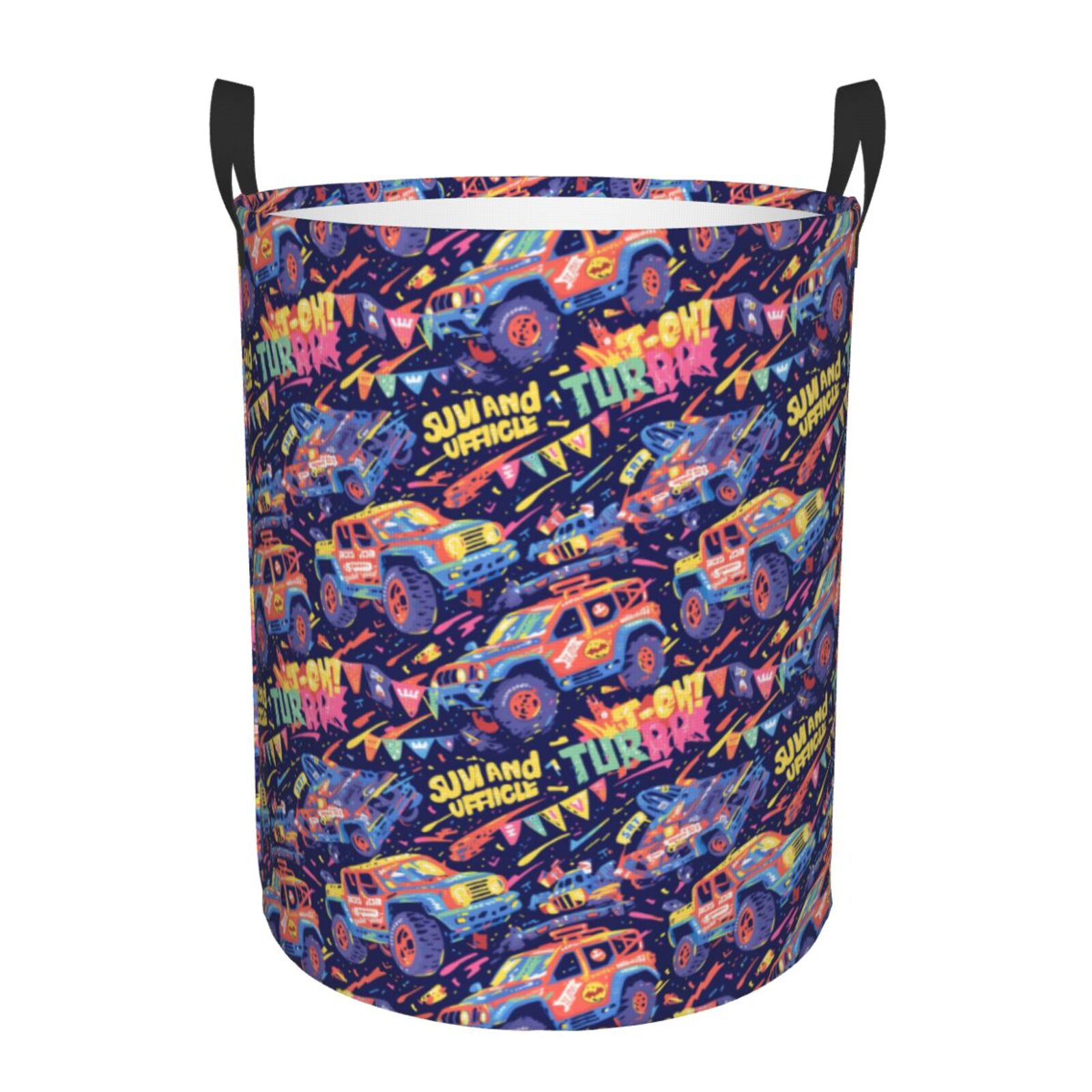 Laundry Basket, Colorful Suv Car Waterproof Laundry Hamper With Handles ...