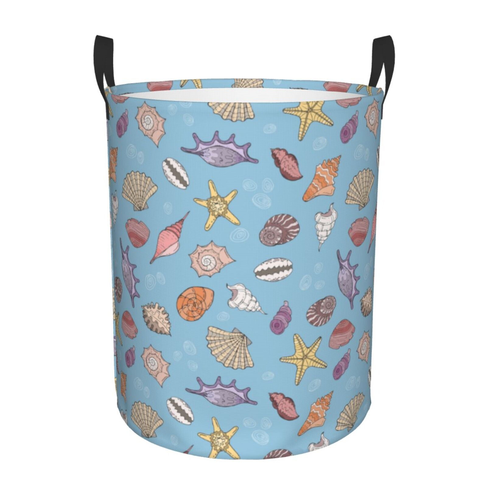 Laundry Basket, Conch Shells Print No.904 Waterproof Laundry Hamper ...