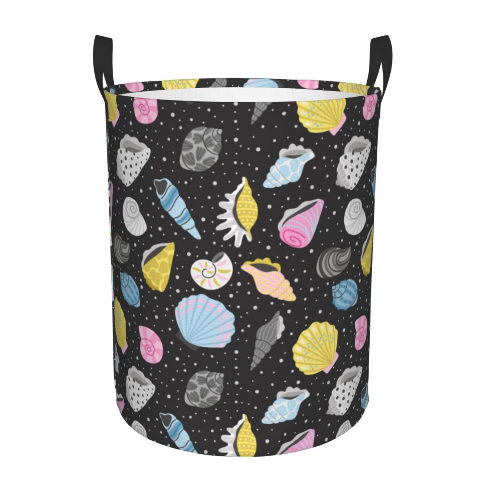 Laundry Basket, Conch Shells Print No.9047 Waterproof Laundry Hamper ...