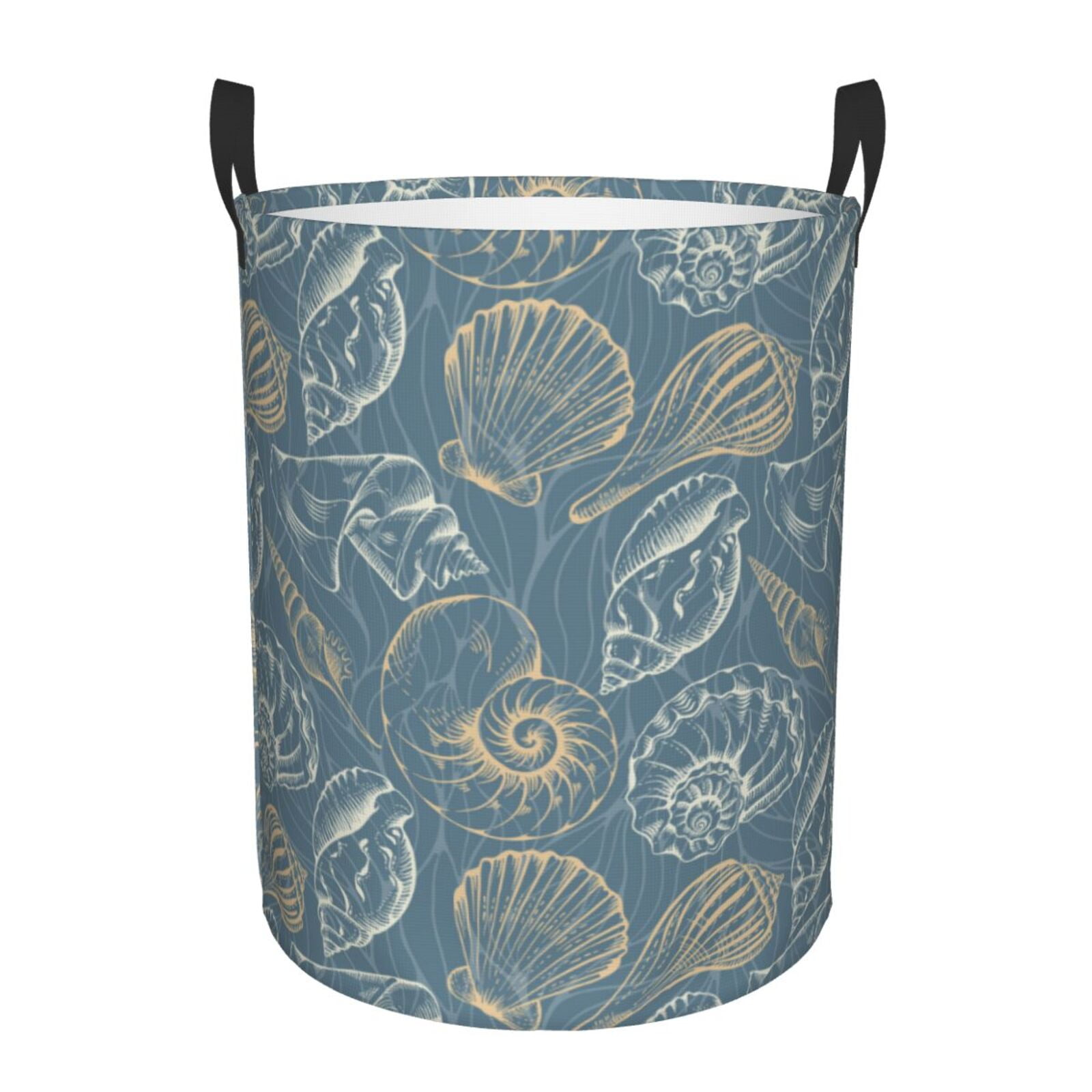 Laundry Basket, Conch Shells Print No.905 Waterproof Laundry Hamper ...