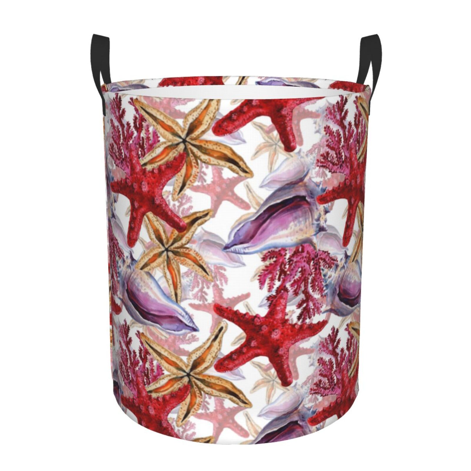 Laundry Basket, Coral Reef Laundry Hamper Waterproof Laundry Bag ...
