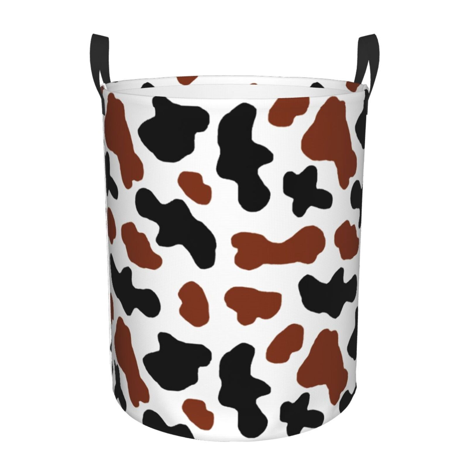 Laundry Basket, Cowboy black brown cow print Laundry Hamper Waterproof ...