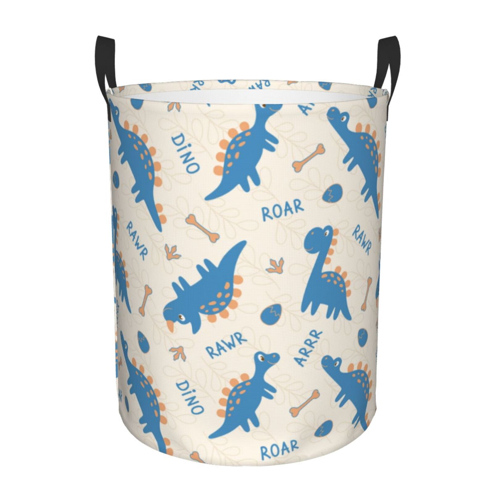 Laundry Basket, Cute Blue Dinosaur Waterproof Laundry Hamper With ...