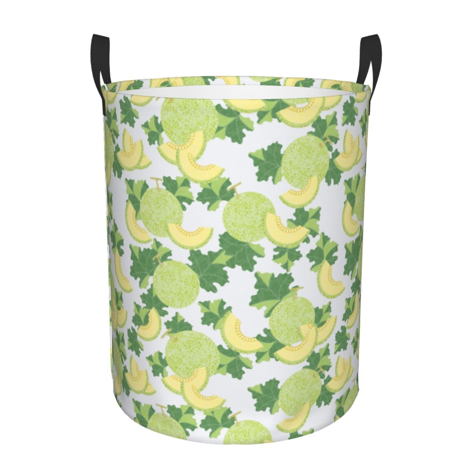 Laundry Basket, Cute Cantaloupe Forest Green Waterproof Laundry Hamper ...